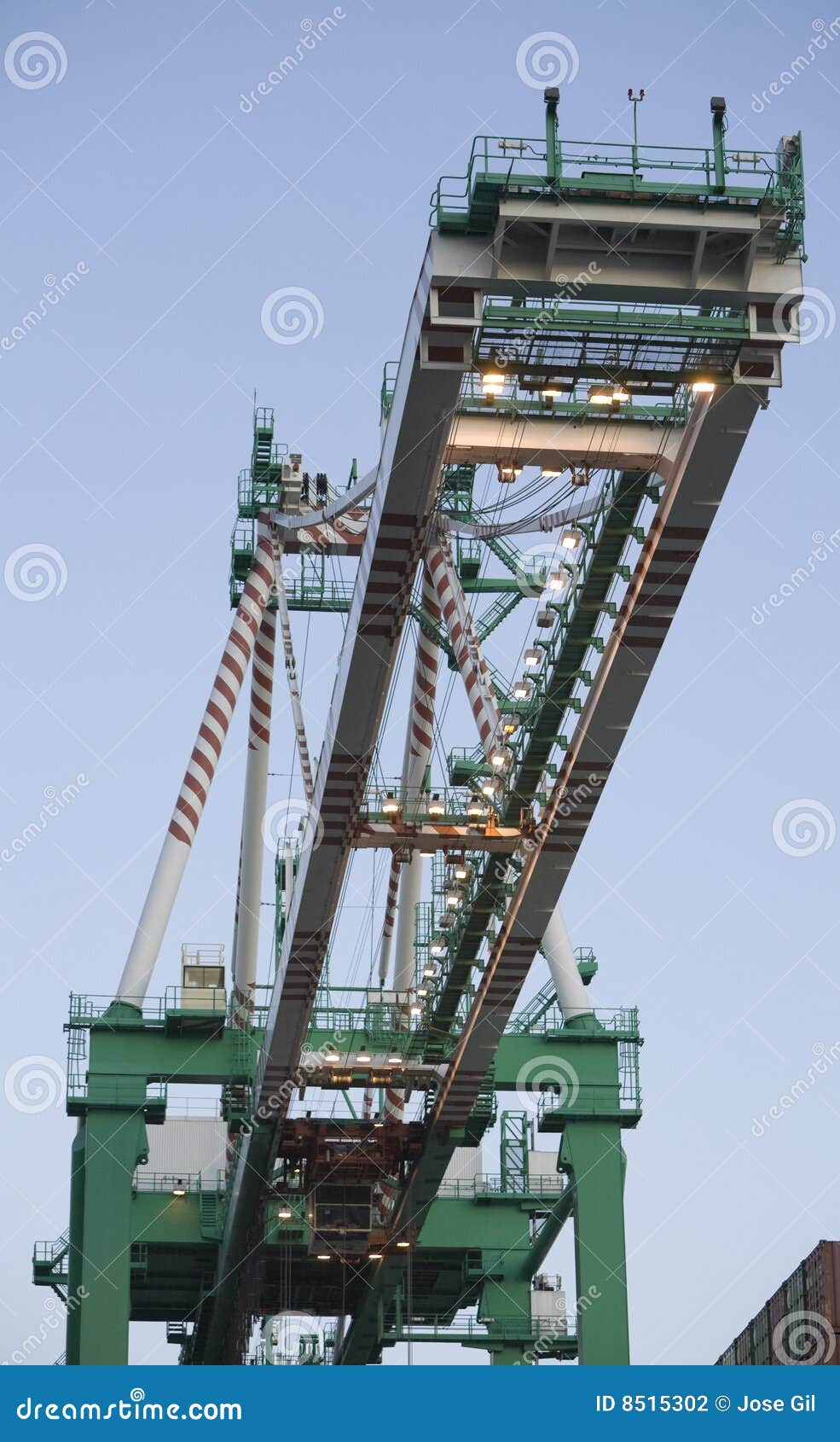 Cargo Container Crane stock photo. Image of industrial - 8515302