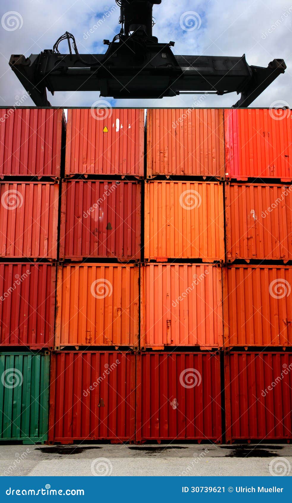 Stack Of Cargo Freight Container Royalty-Free Stock Photography ...