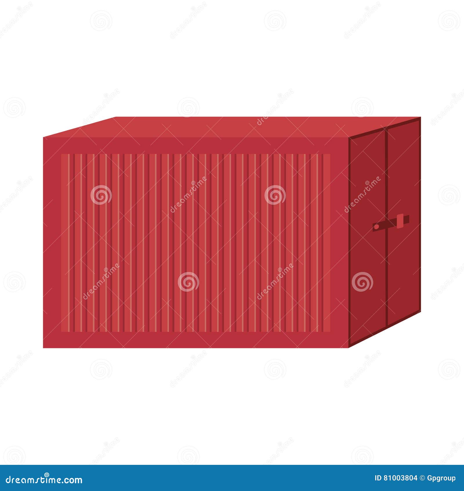 Cargo Container for Freight Shipping Stock Vector - Illustration of ...