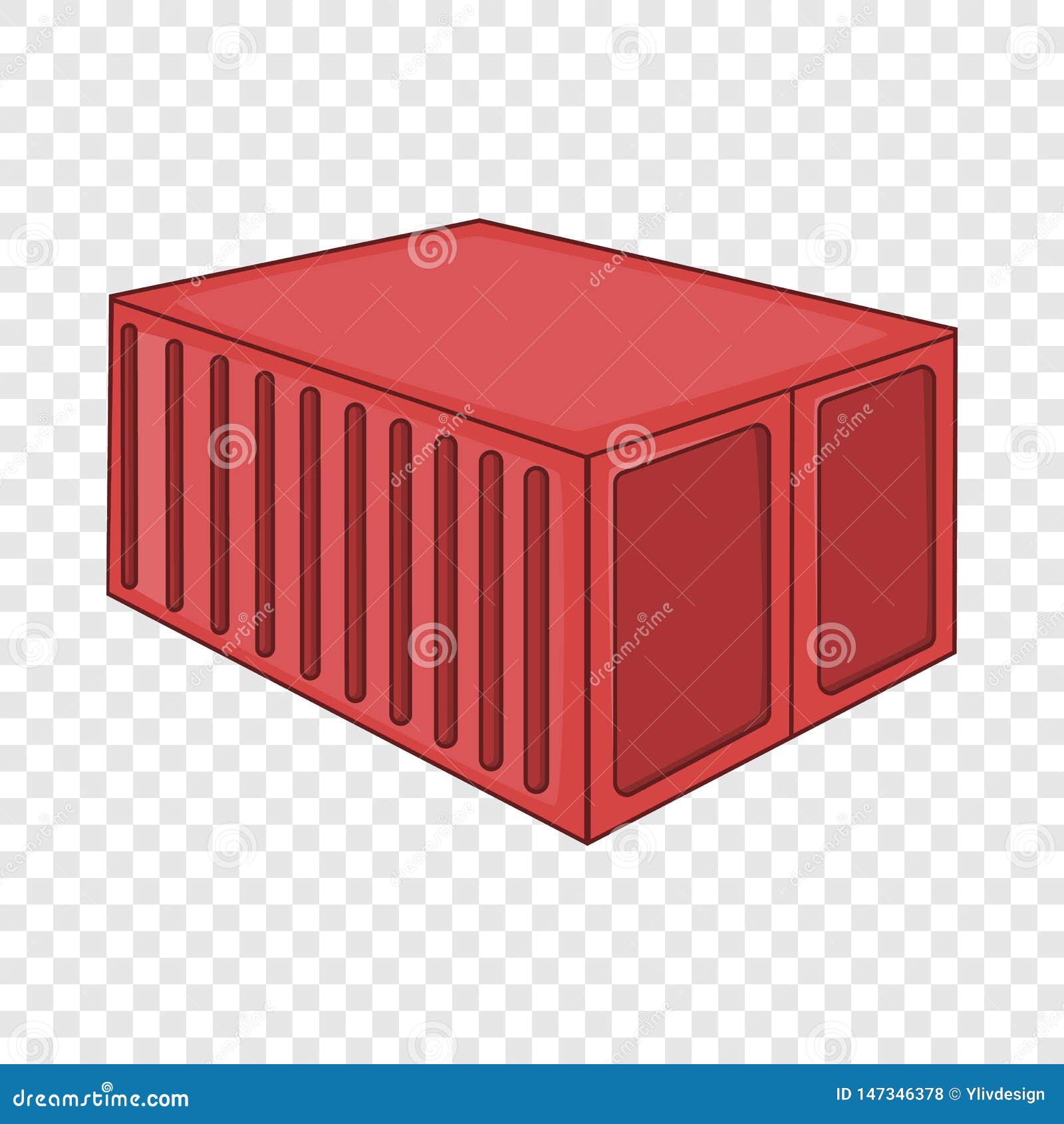 Cargo Container Icon, Cartoon Style Stock Vector - Illustration of ...