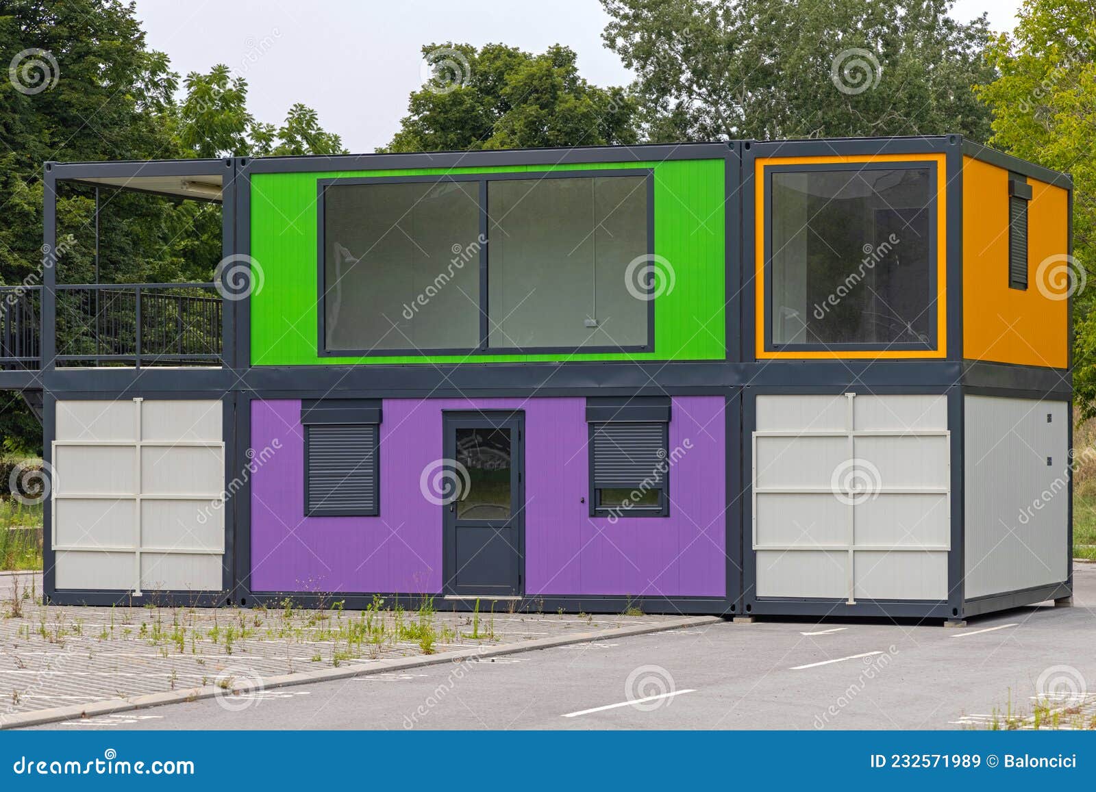 Cargo Container Living stock image. Image of container - 232571989
