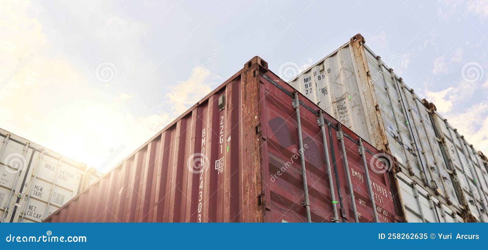 Cargo Container, Logistics and Shipping of Import and Export Goods at ...