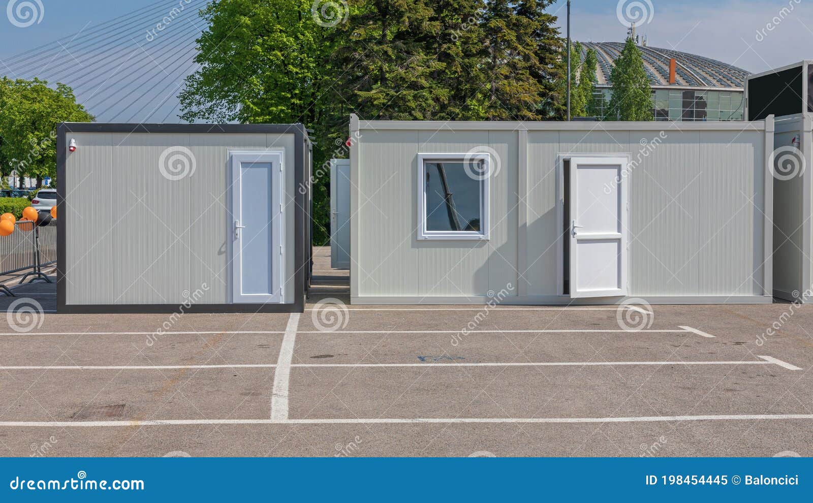 Cargo Container Office stock image. Image of container - 198454445