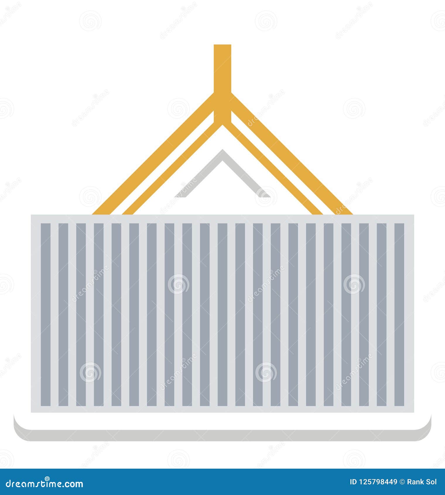 Cargo Container, Shipping Container Isolated Vector Icons Can Be Modify ...