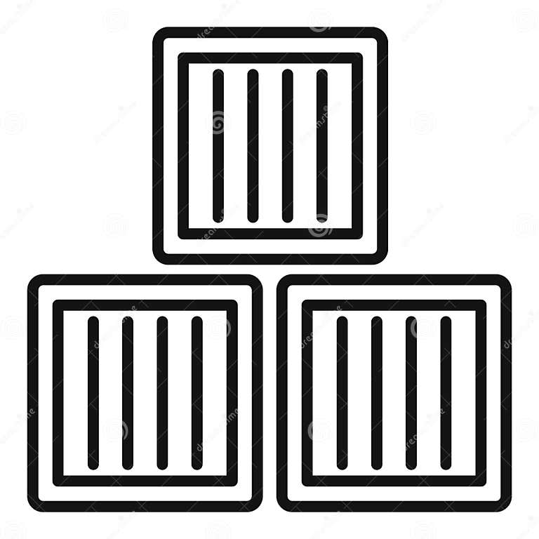 Cargo Container Stacking Showing Import Export and Logistics Stock ...