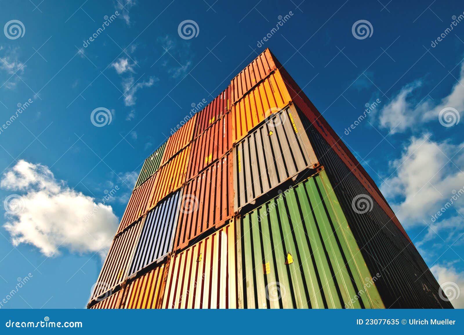 Cargo Container Staple stock image. Image of vessel, upside - 23077635