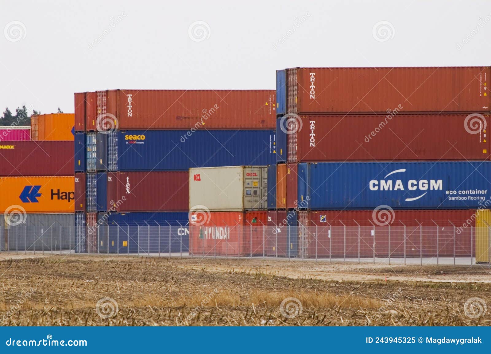 GÄ…dki Near Poznan, Poland - March 6th 2022: Cargo Container ...