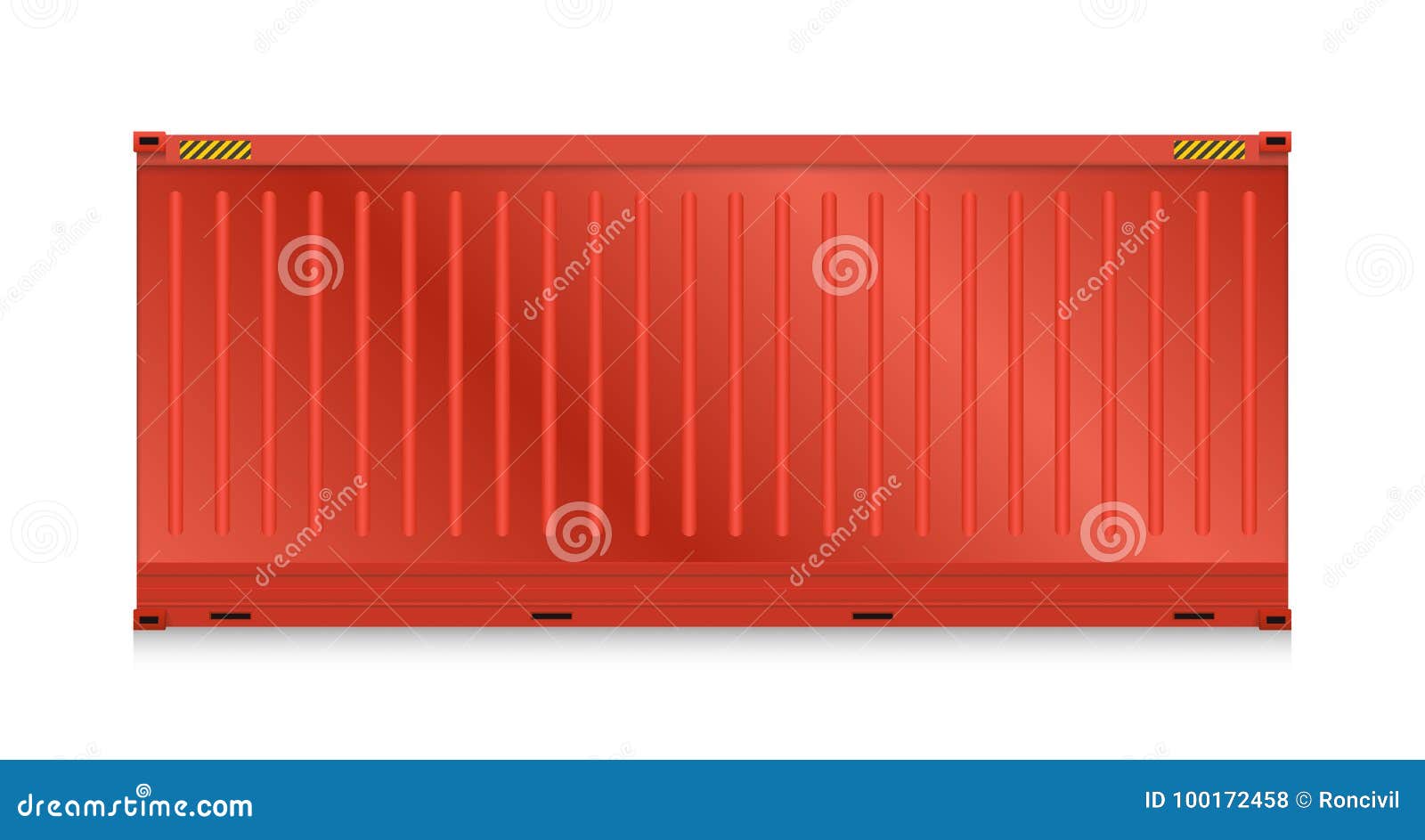 Cargo Container Vector stock vector. Illustration of merchandise ...