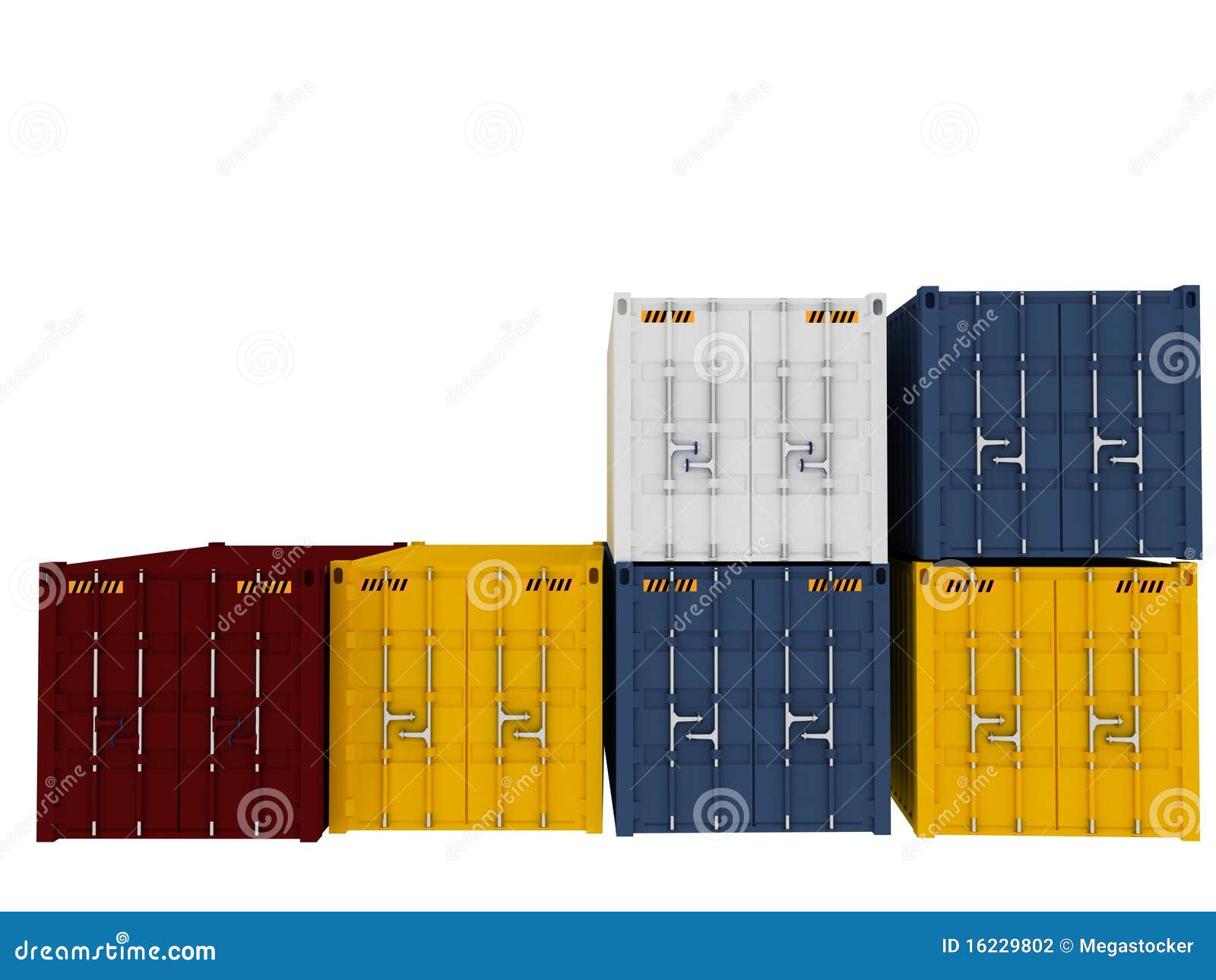 Cargo containers stock photo. Image of colour, load, metal - 16229802