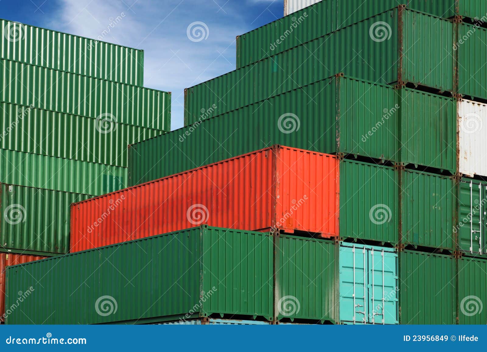 Cargo containers stock image. Image of export, cargo - 23956849
