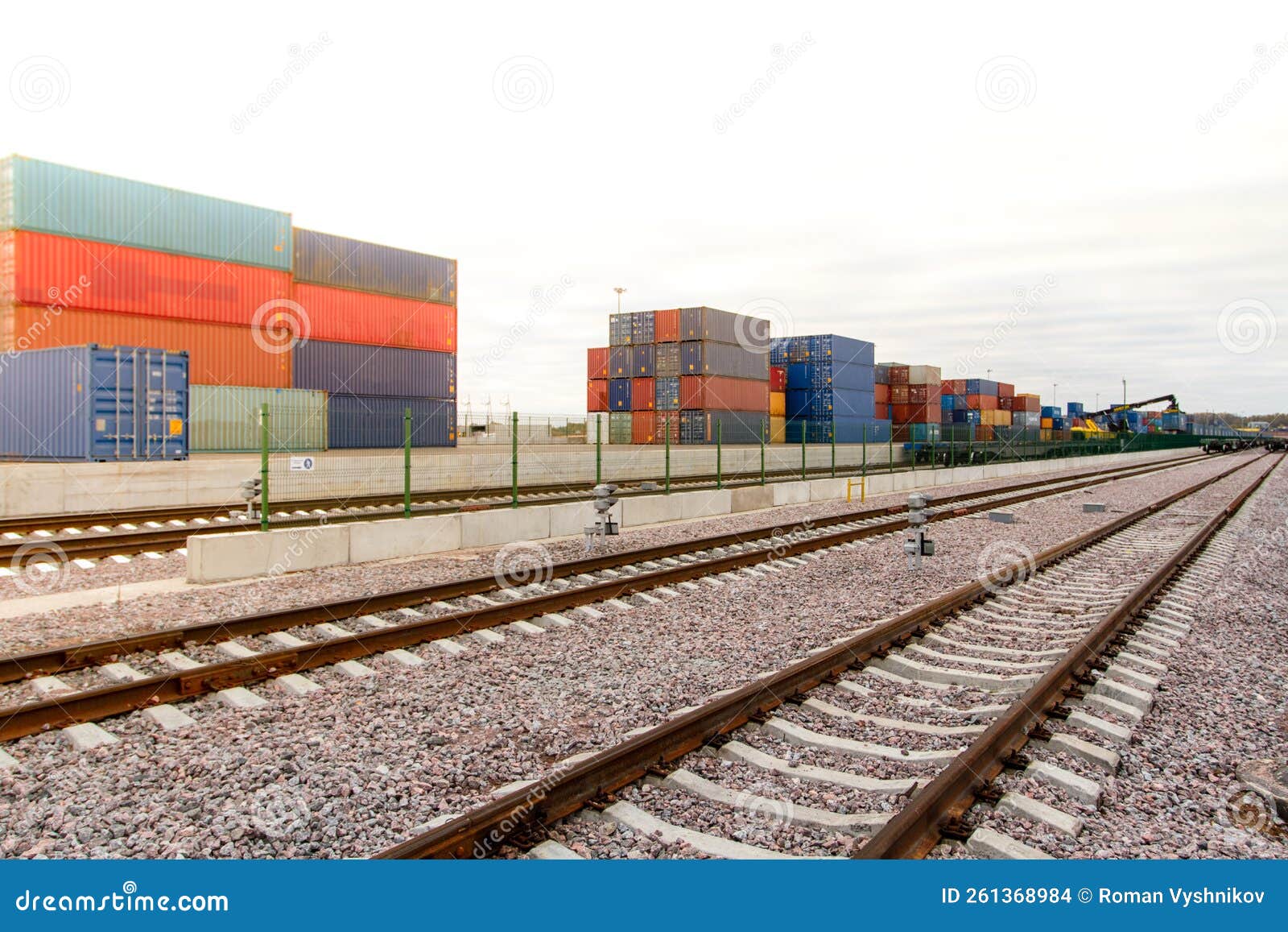 Cargo Containers. Cargo Container Yard Stock Photo - Image of storage ...