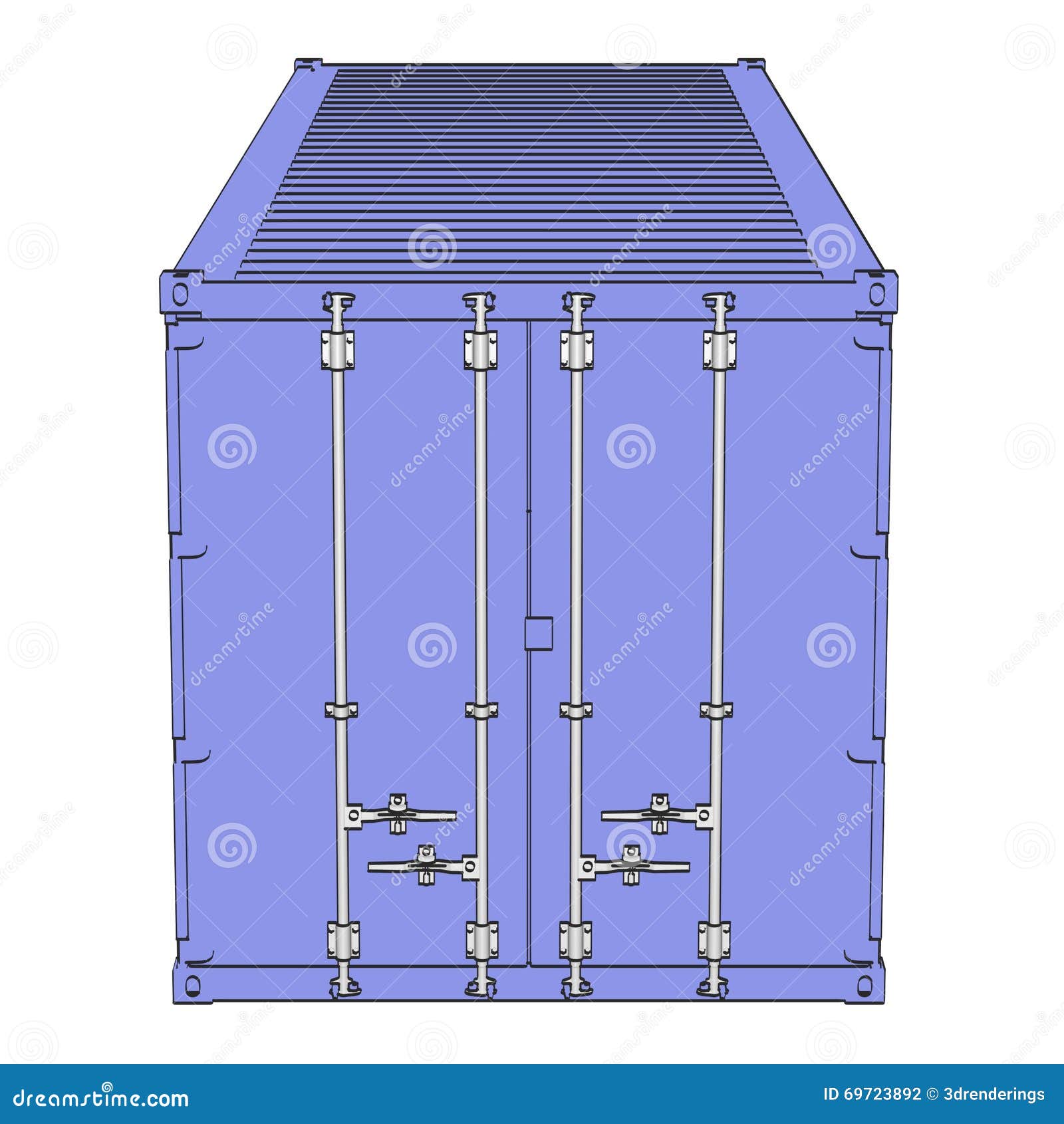 Cargo containers stock illustration. Illustration of illustraion - 69723892