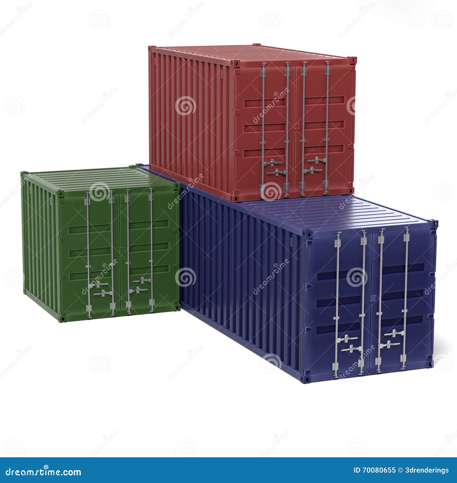 Cargo containers stock illustration. Illustration of port - 70080655