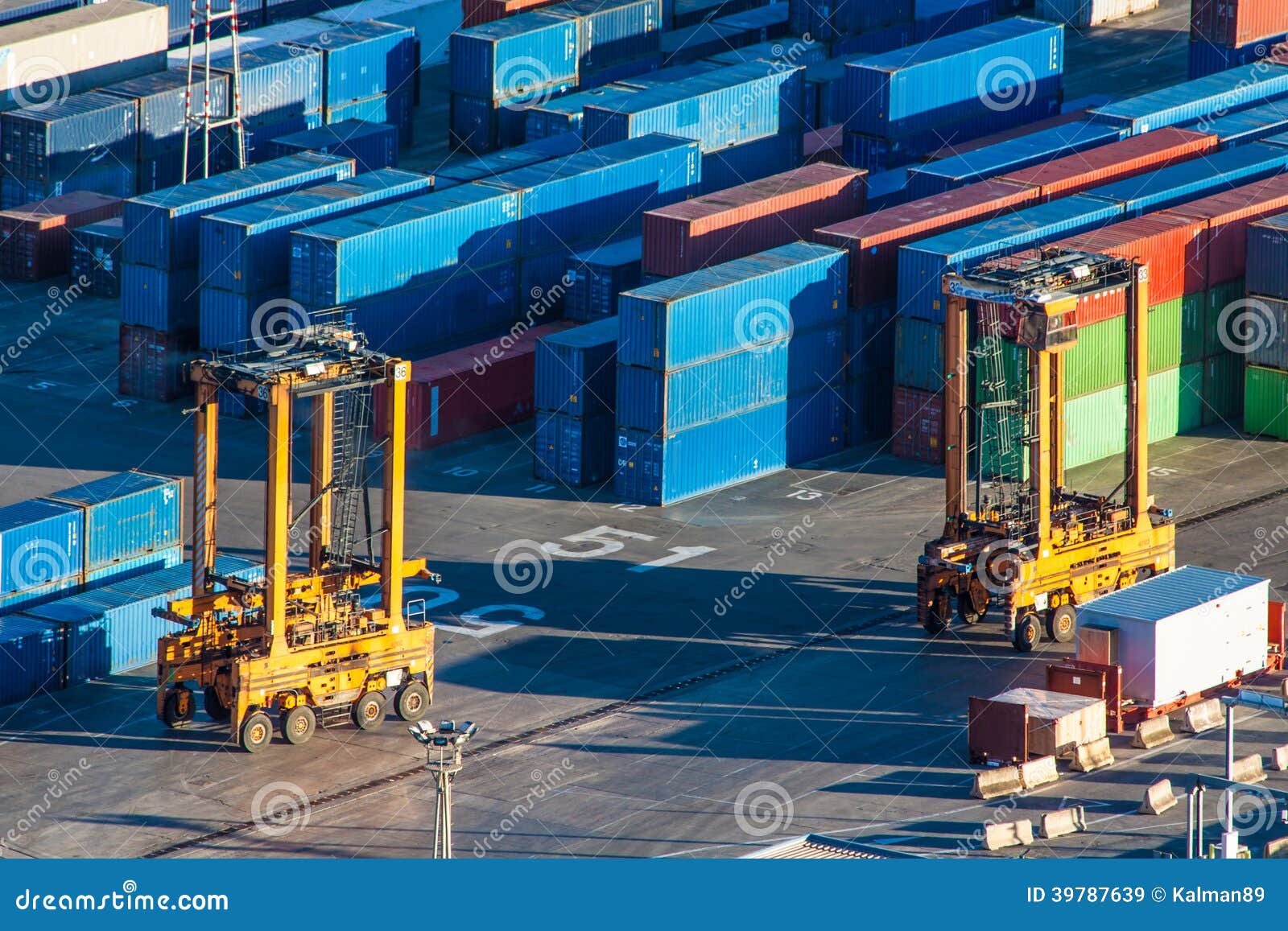 Cargo Containers stock image. Image of export, port, commercial - 39787639