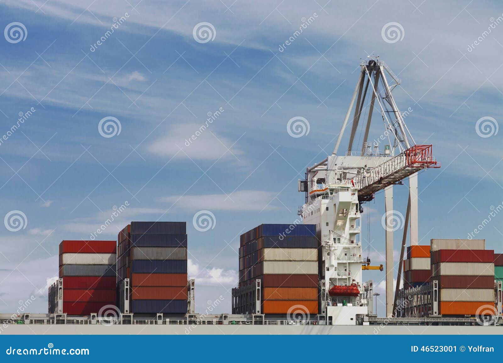 Cargo Containers Ready for Shipping Stock Image - Image of commercial ...