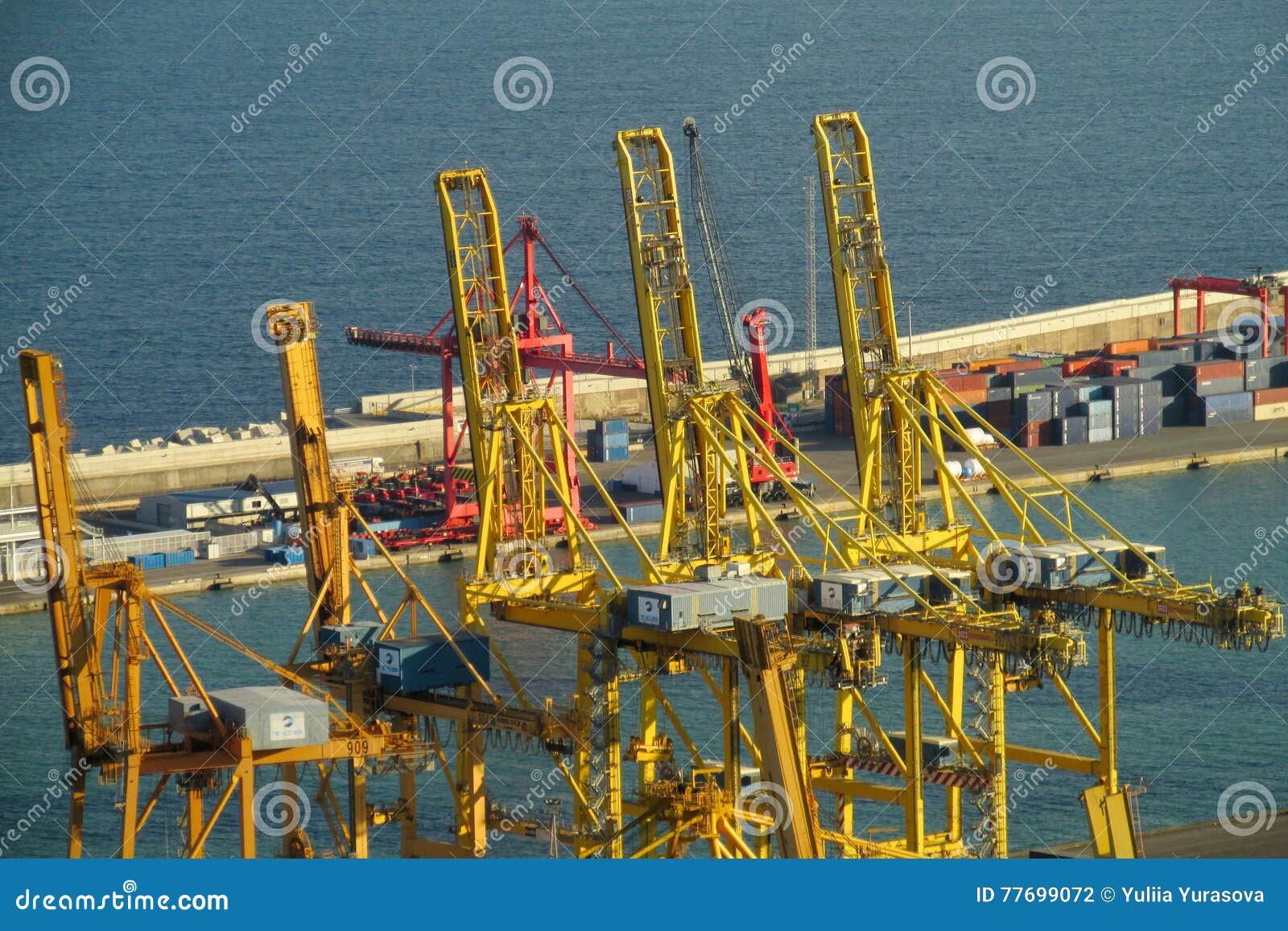 Cargo Containers in the Sea Port Editorial Photography - Image of ...
