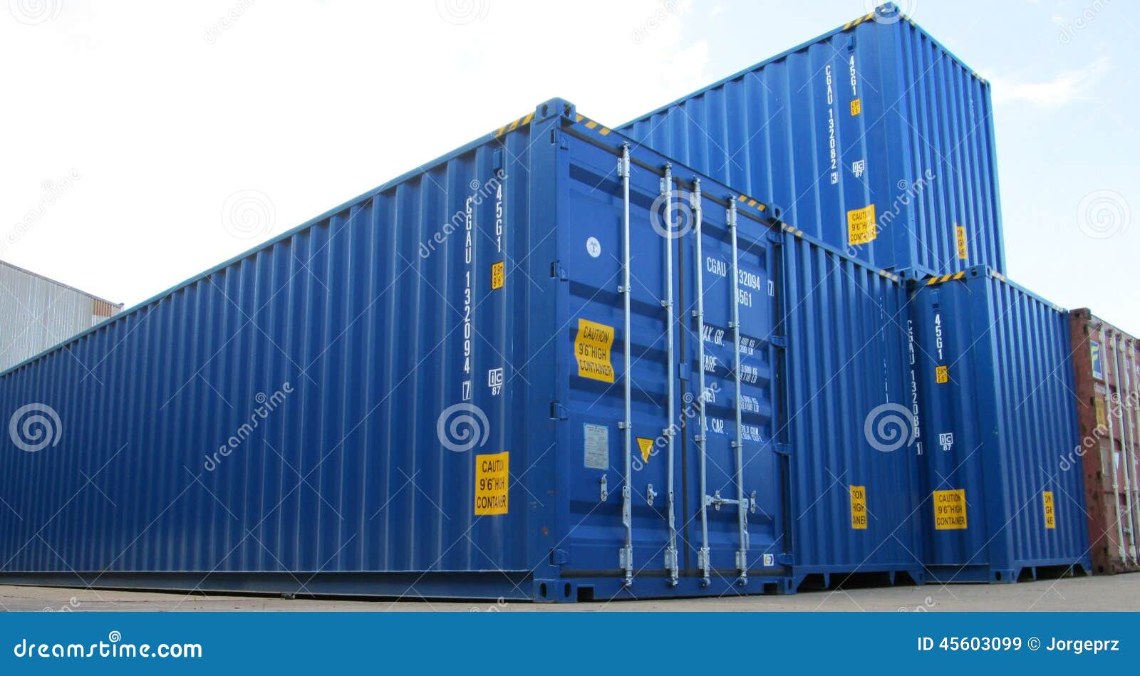 Cargo containers. editorial stock image. Image of transport - 45603099