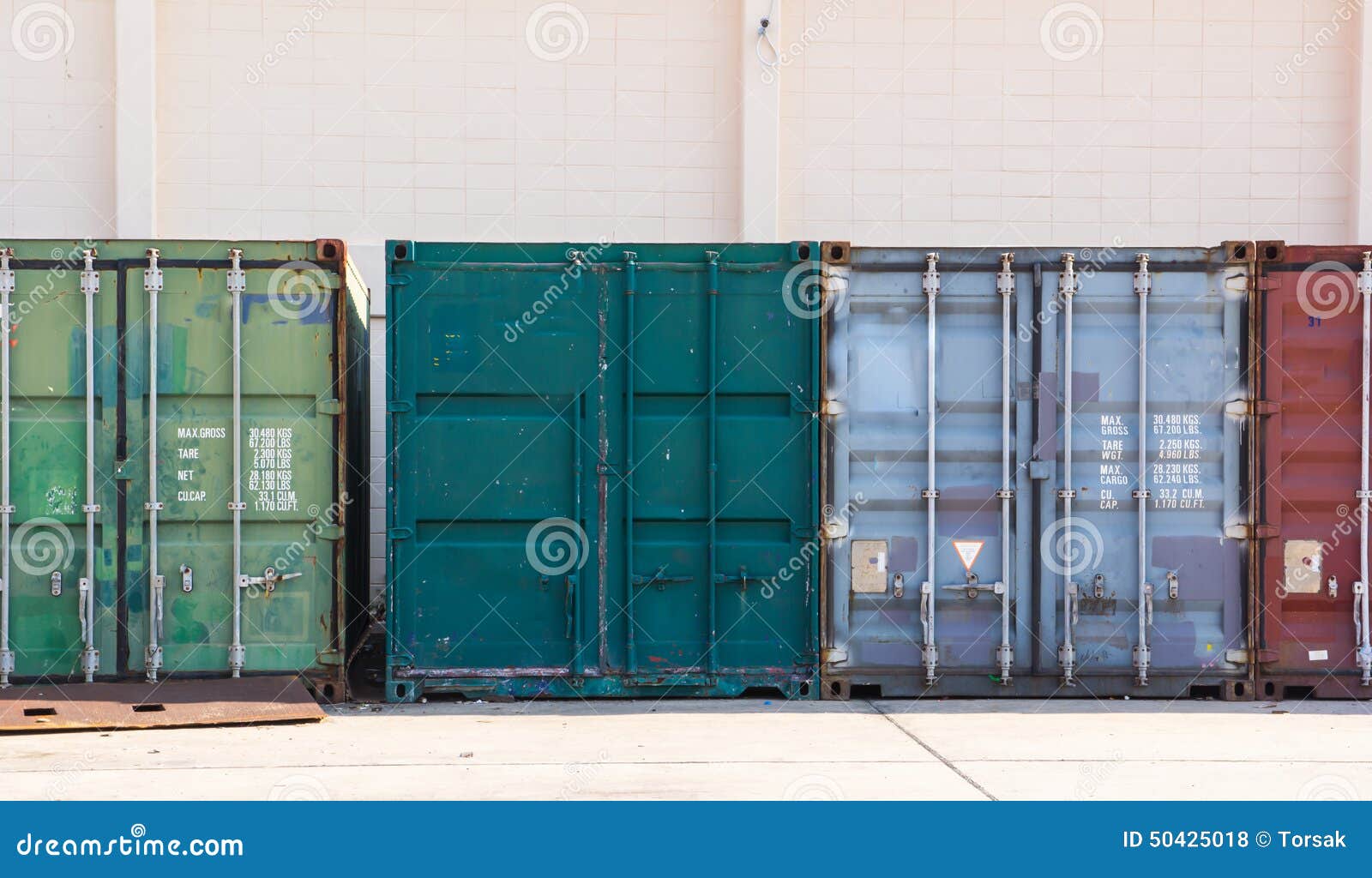 Cargo containers stock photo. Image of distribution, commercial - 50425018