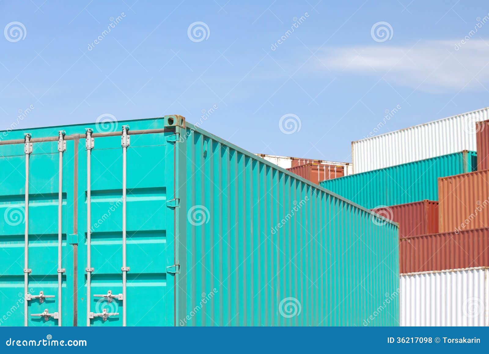 Cargo containers stock photo. Image of package, load - 36217098