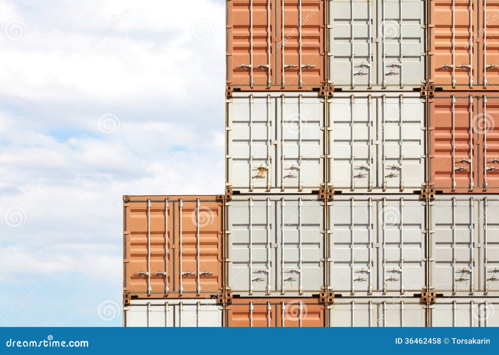 Cargo containers stock photo. Image of dock, area, business - 36462458