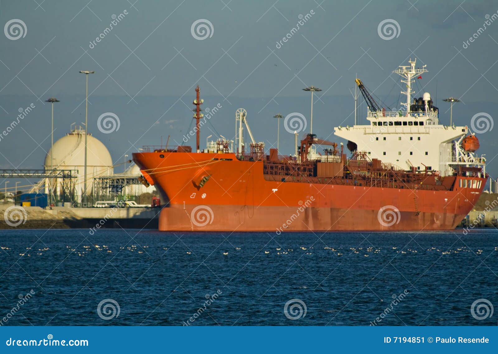 Cargo continer stock image. Image of harbor, boat, loading - 7194851