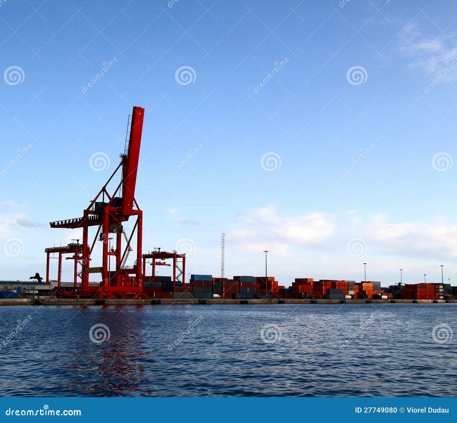 Cargo crane in port stock photo. Image of dock, discharge - 27749080