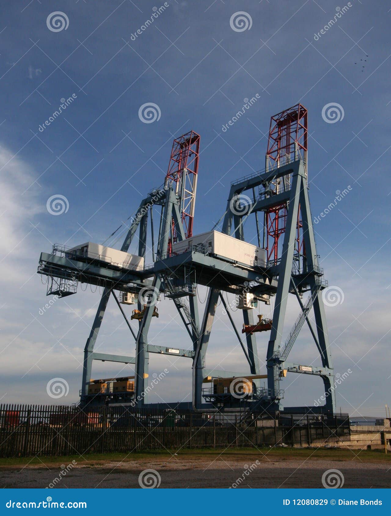 Cargo crane at shipyard stock image. Image of shipyard - 12080829