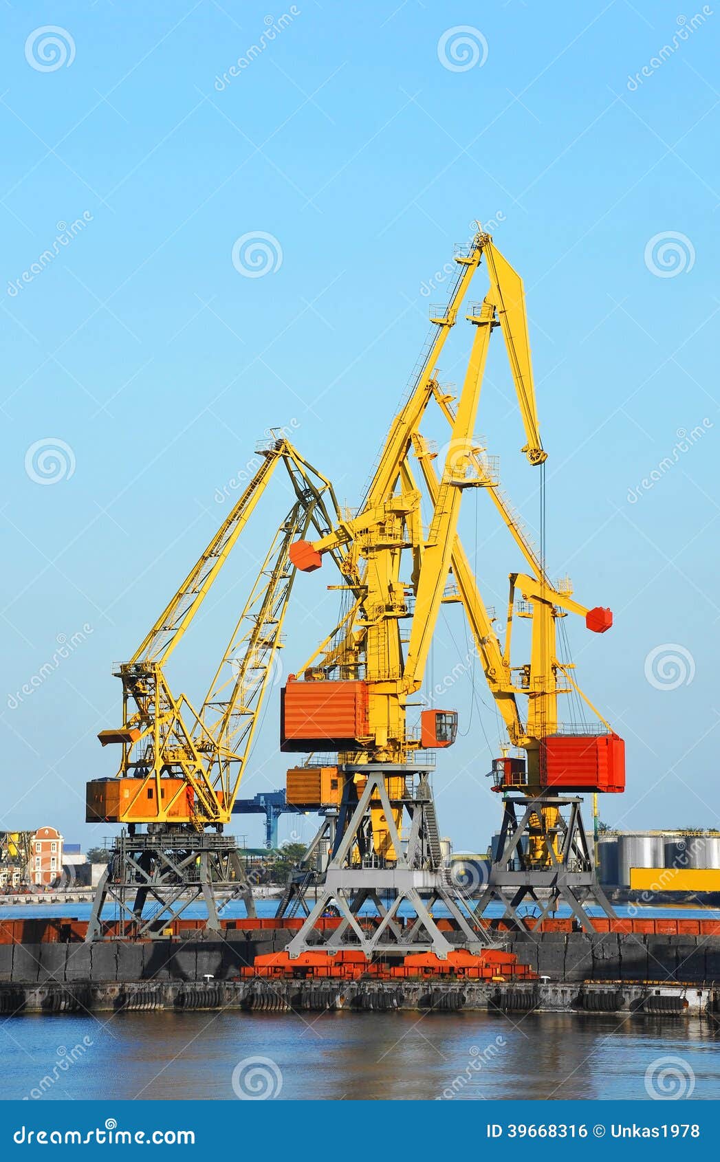 Cargo crane and train stock photo. Image of bight, seafaring - 39668316