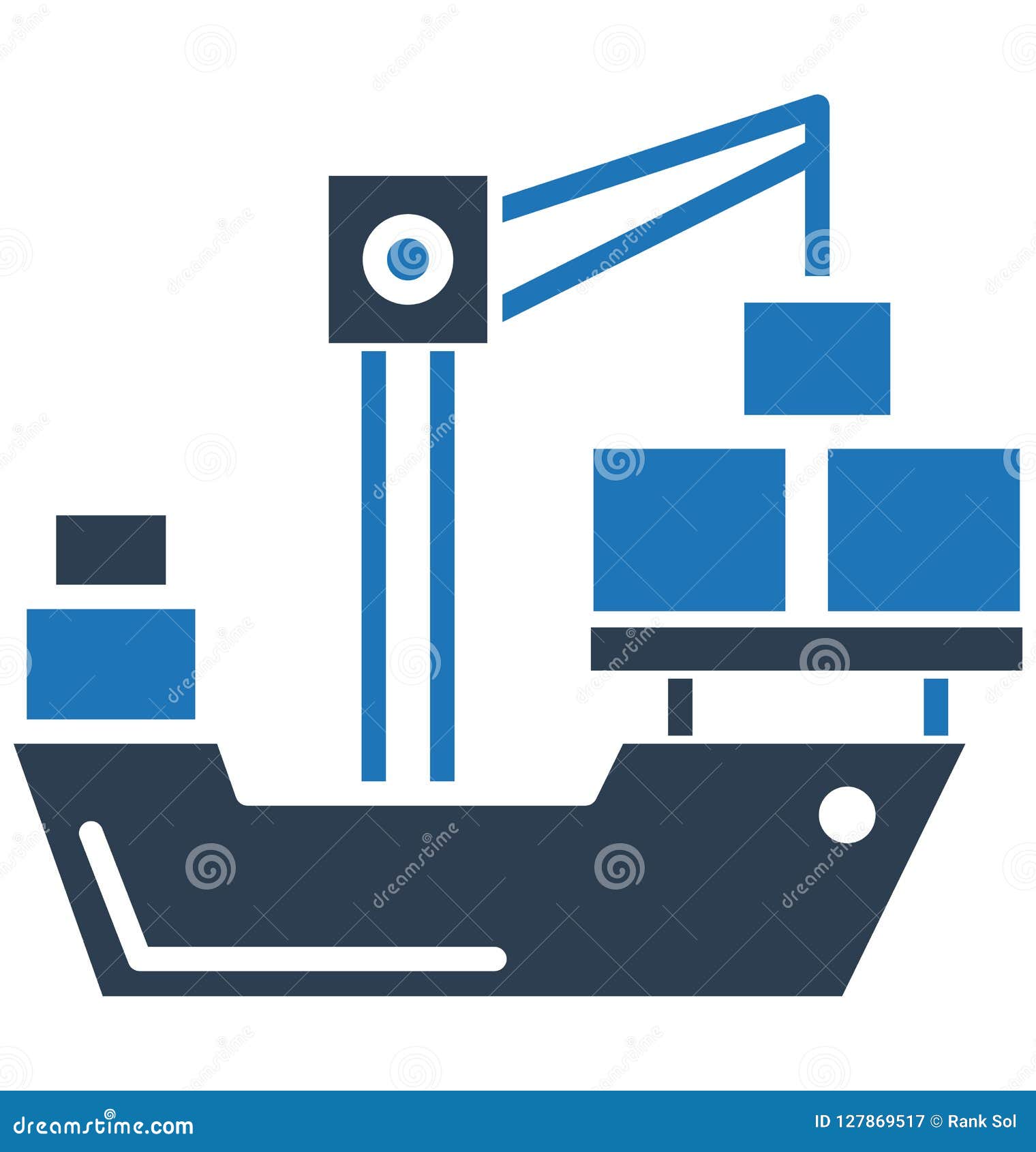 Cargo, Crane Vector Icon Icon Can Be Easily Modified or Edit Stock ...