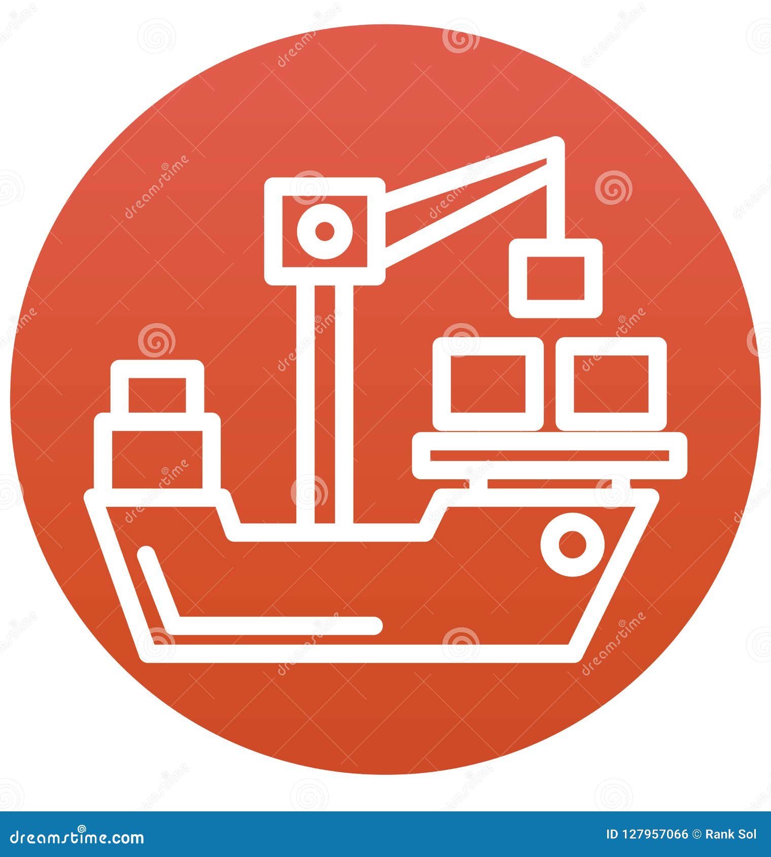 Cargo, Crane Vector Icon Icon Can Be Easily Modified or Edit Stock ...