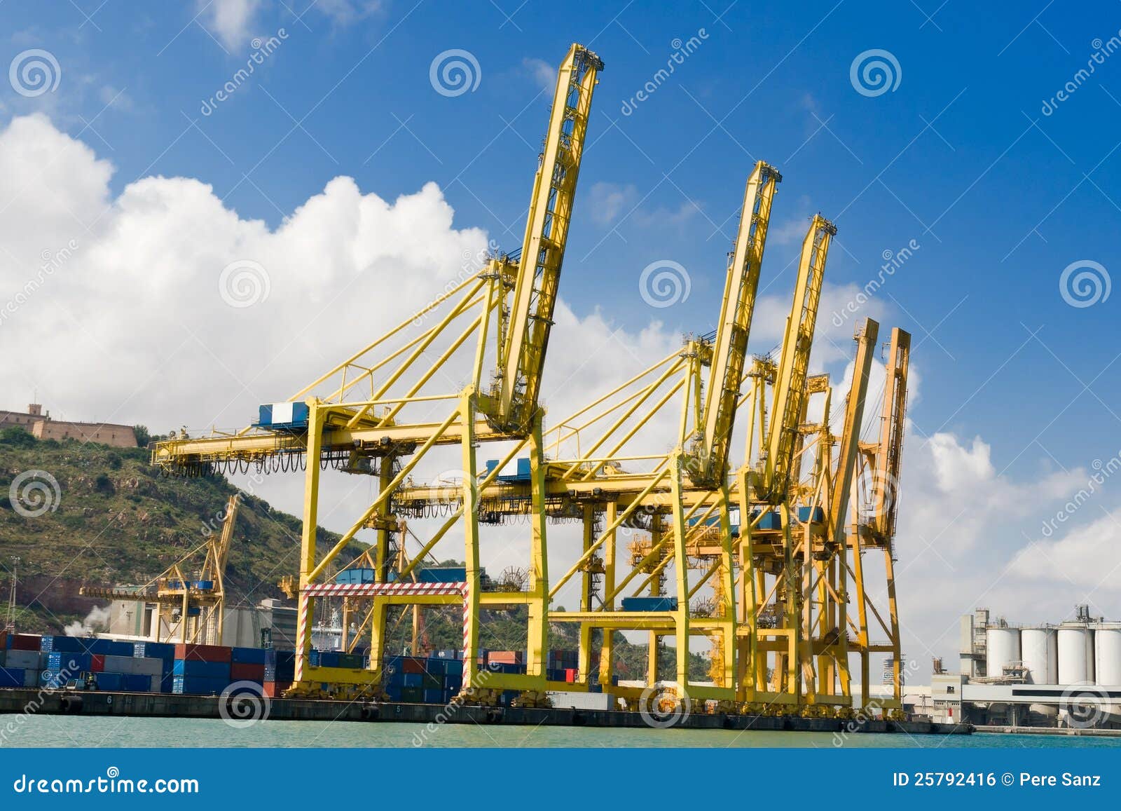 Cargo Cranes stock photo. Image of harbor, nautical, heavy - 25792416