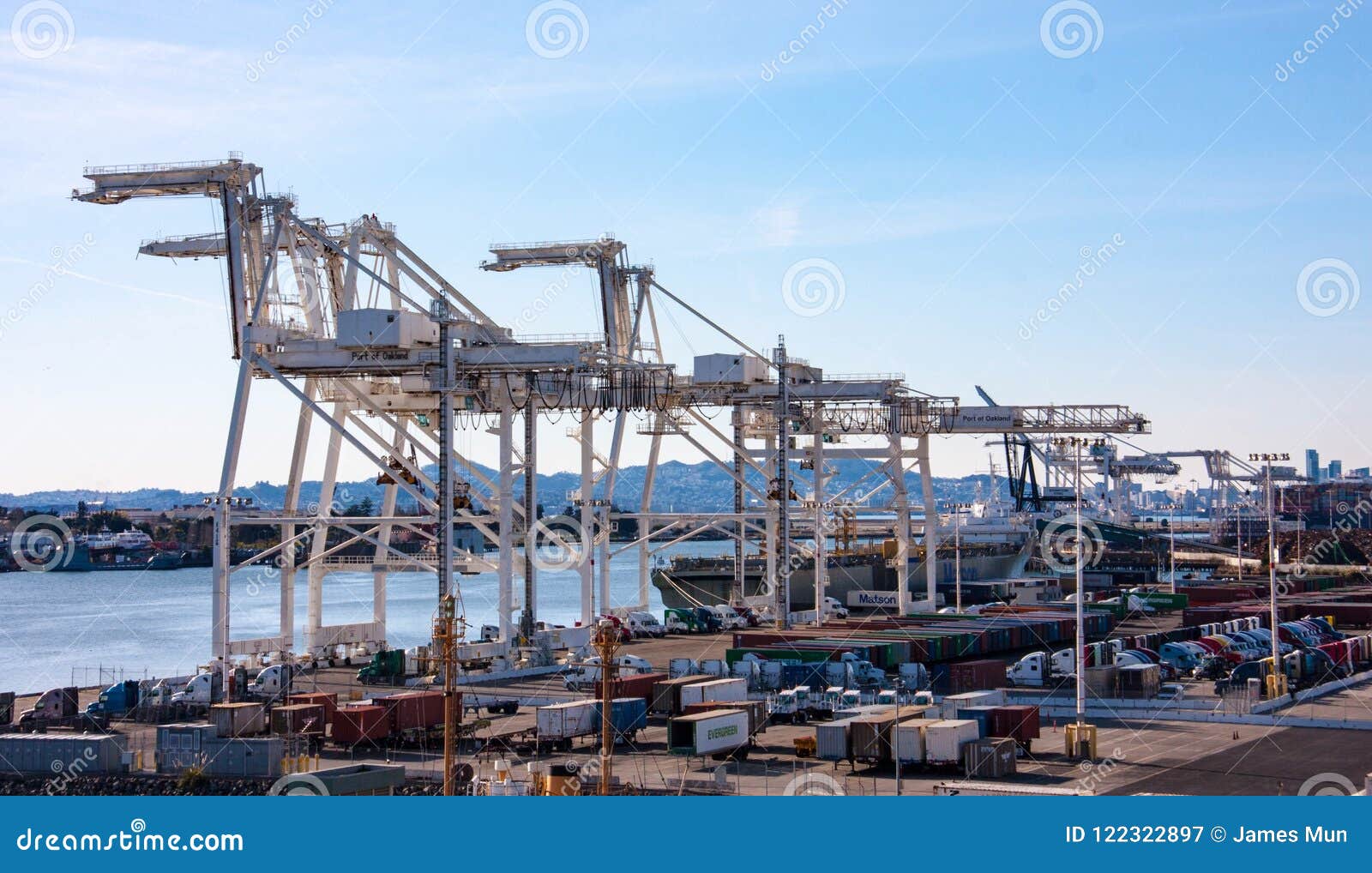 Cargo Cranes Editorial Photo | CartoonDealer.com #122322897