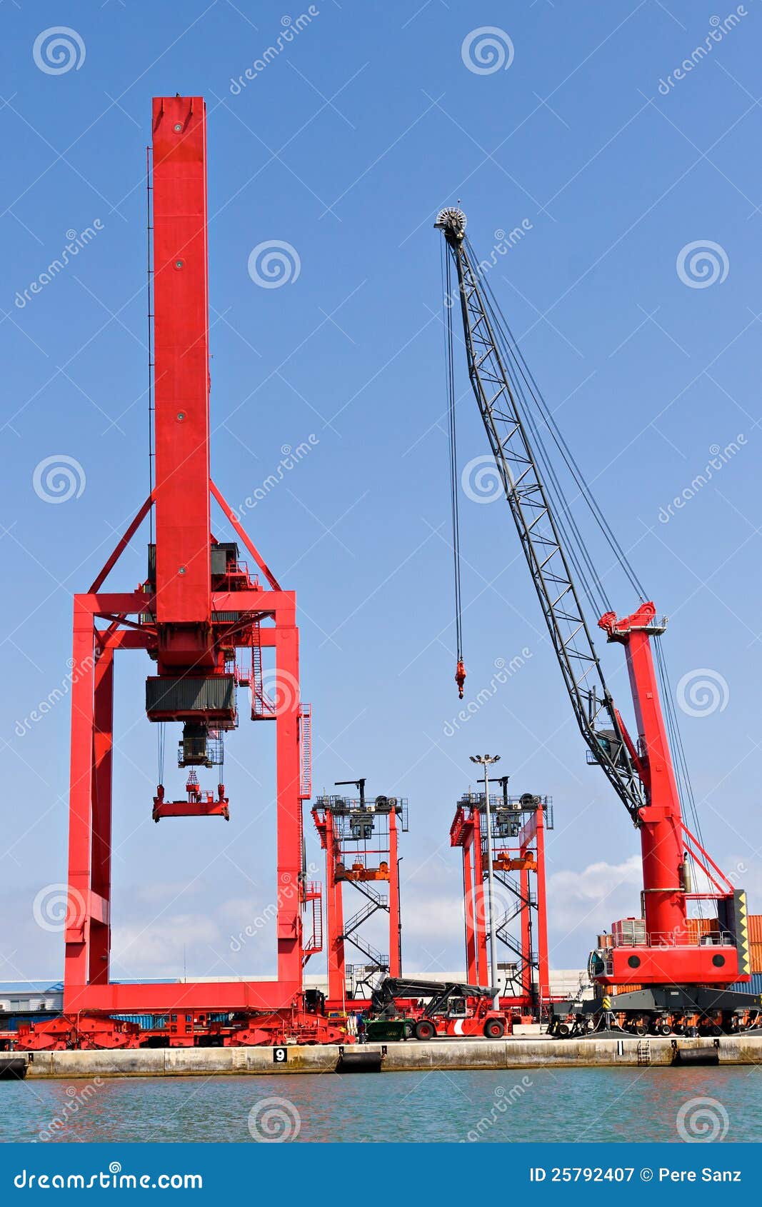 Cargo Cranes at Port stock image. Image of crane, harbour - 25792407