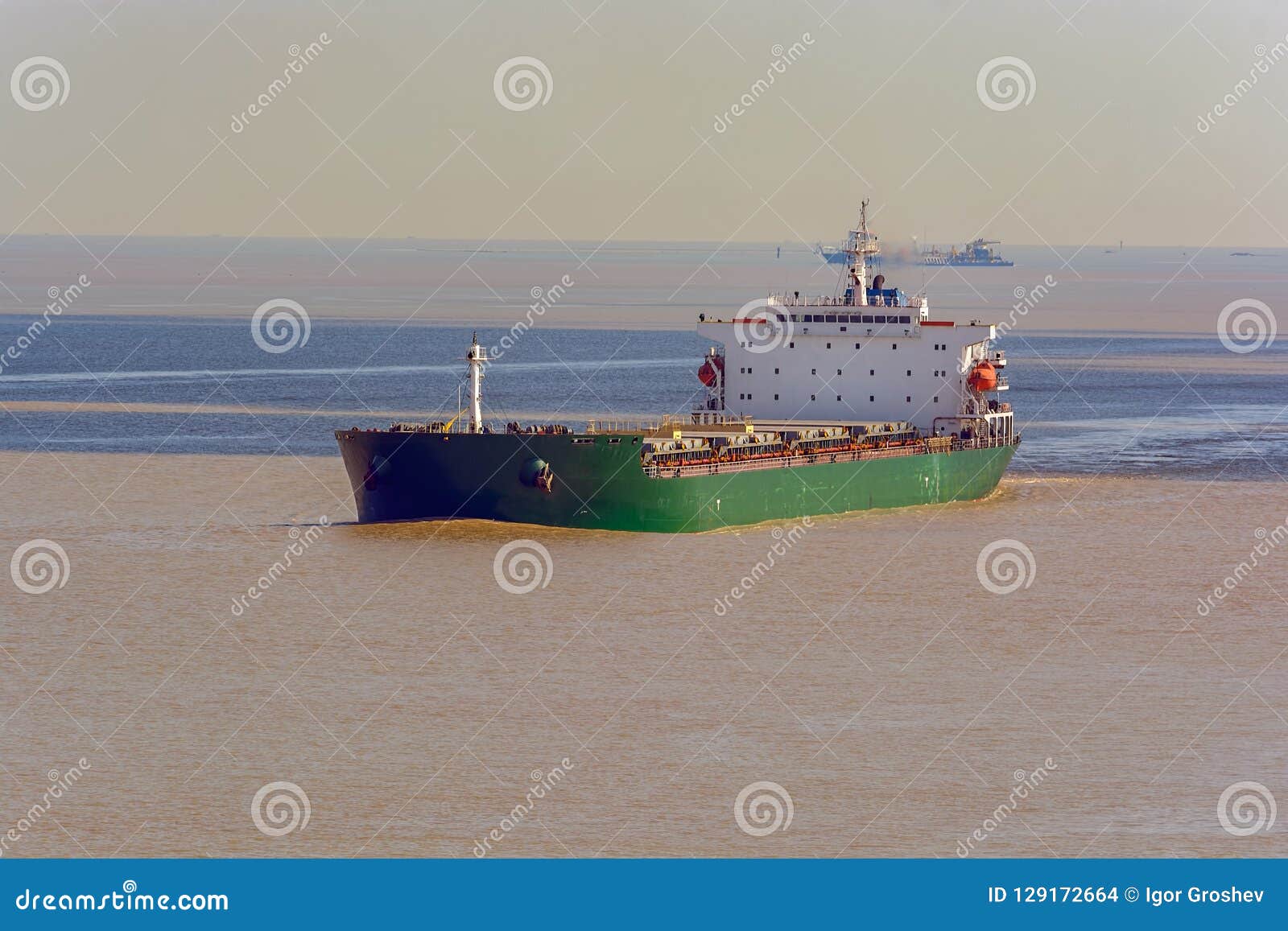 Cargo de vraquier photo stock. Image du fret, maritime - 129172664