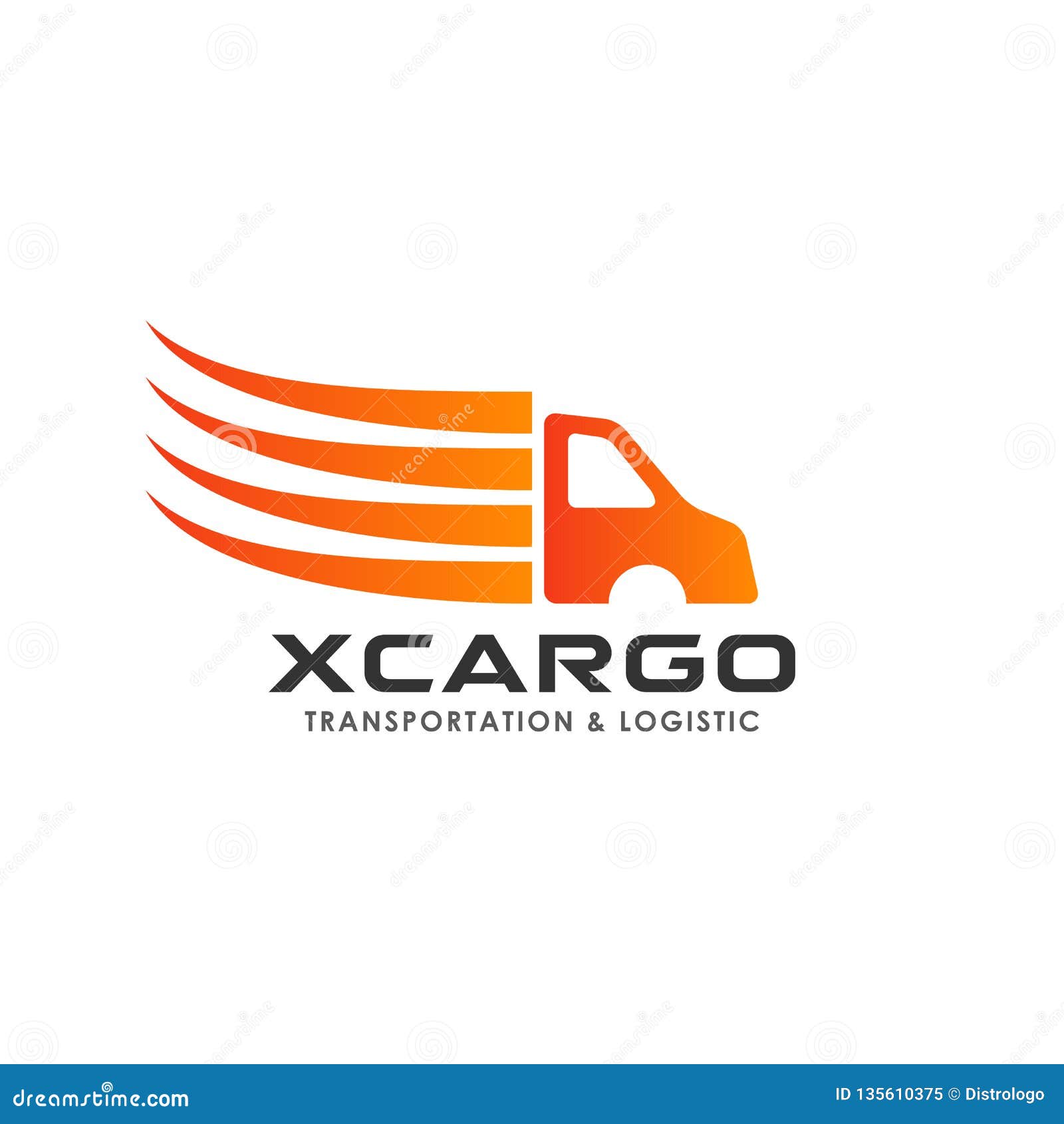 Cargo Delivery Services Logo Design. Fast Truck Vector Icon Design ...