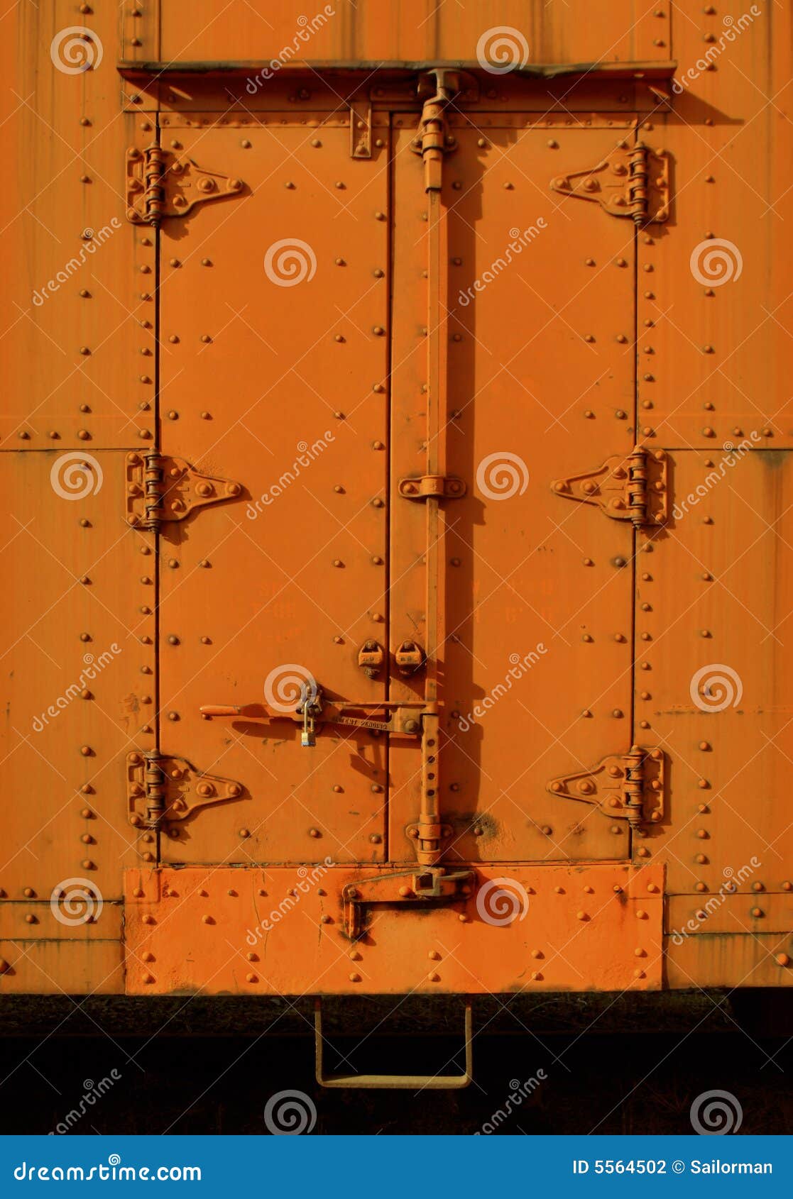 The Cargo Door on a Freight Train Stock Photo - Image of transportation ...