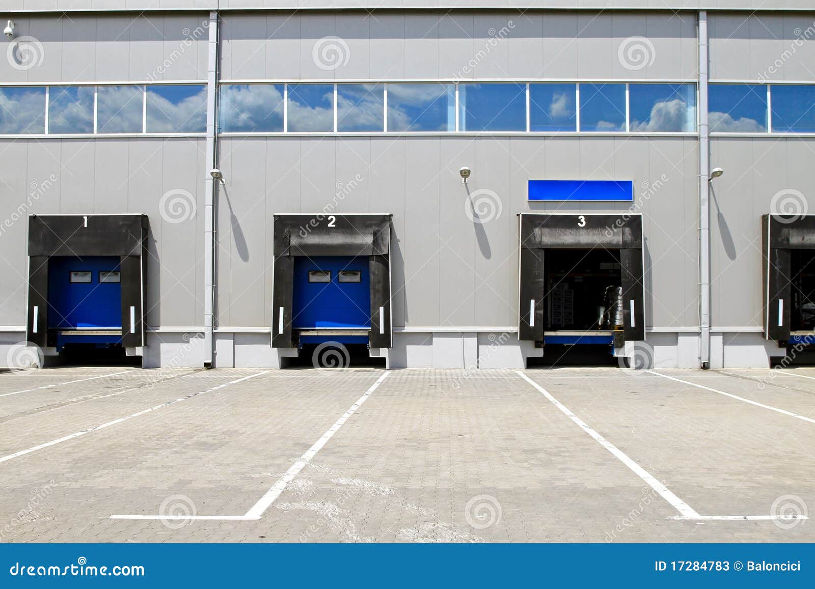 Cargo doors stock image. Image of warehouse, distribution - 17284783