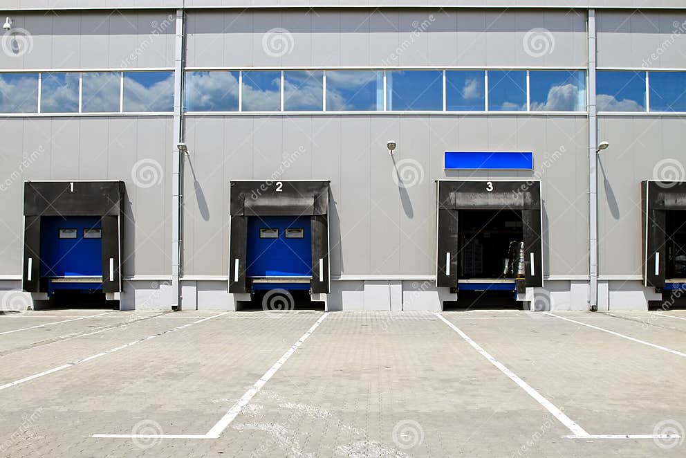Cargo doors stock image. Image of warehouse, distribution - 17284783