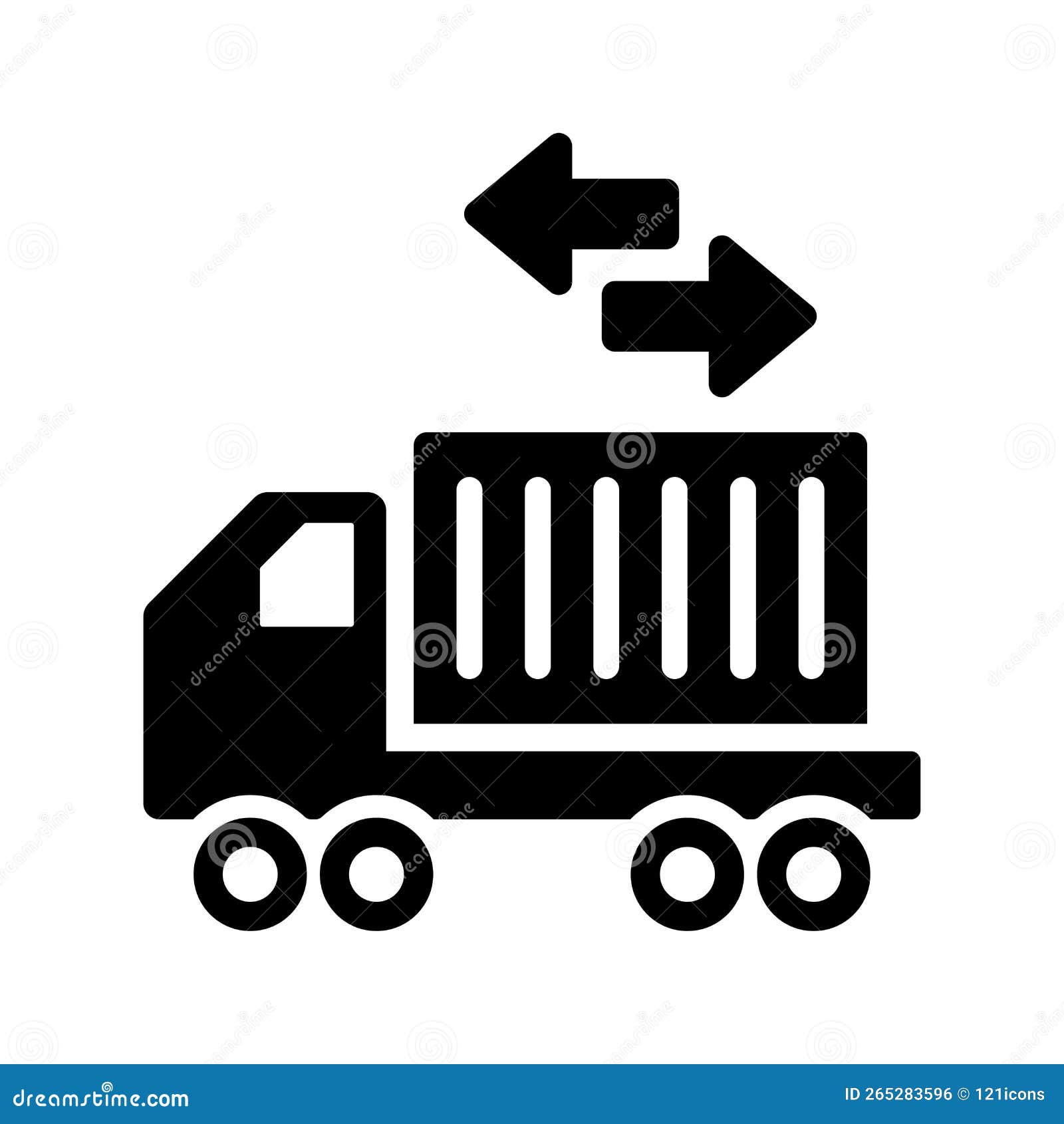 Cargo, Export, Importer Icon. Black Vector Graphics Stock Illustration ...