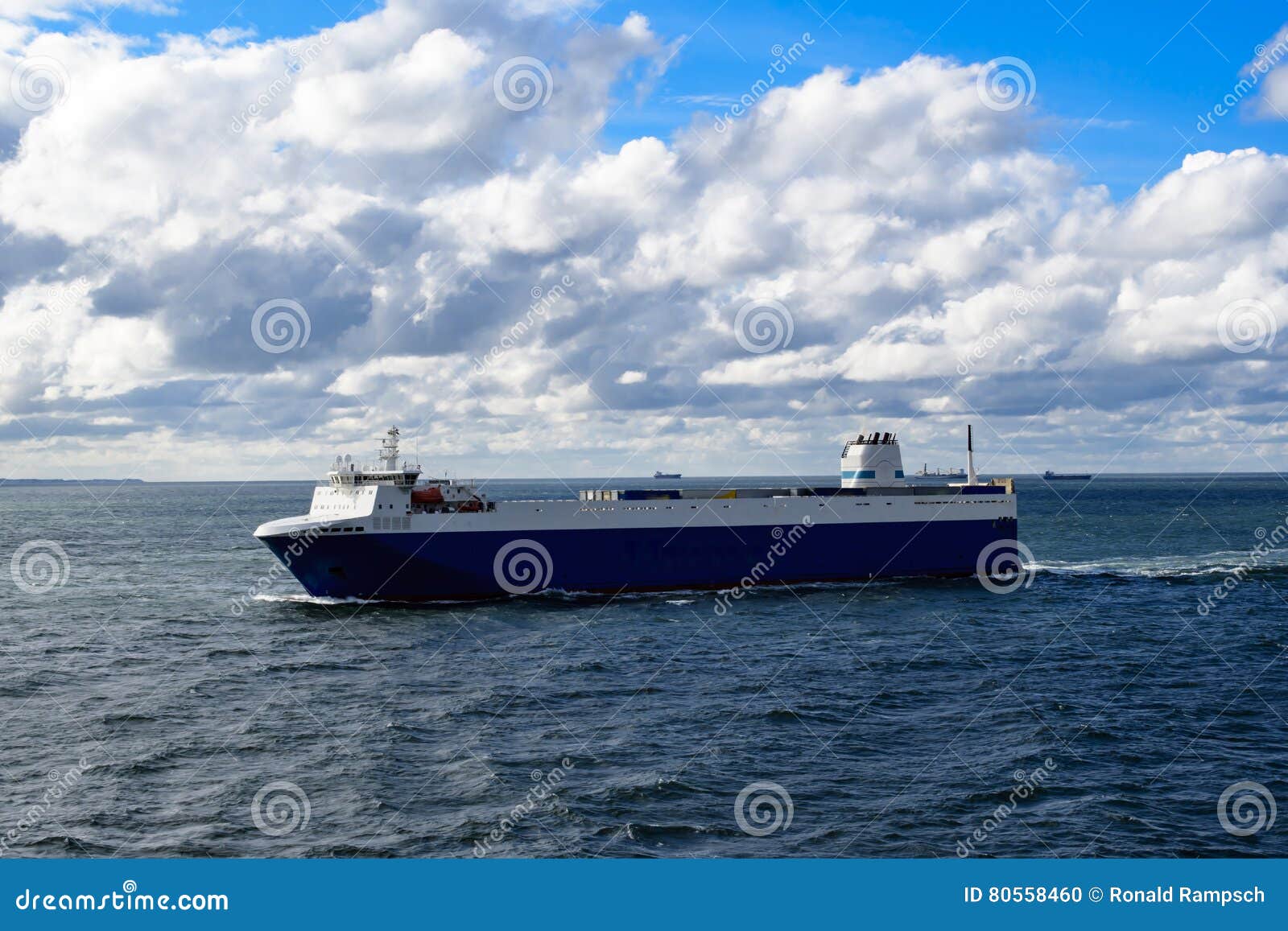 A Cargo Ferry on the Baltic Sea Stock Photo - Image of transport, cargo ...