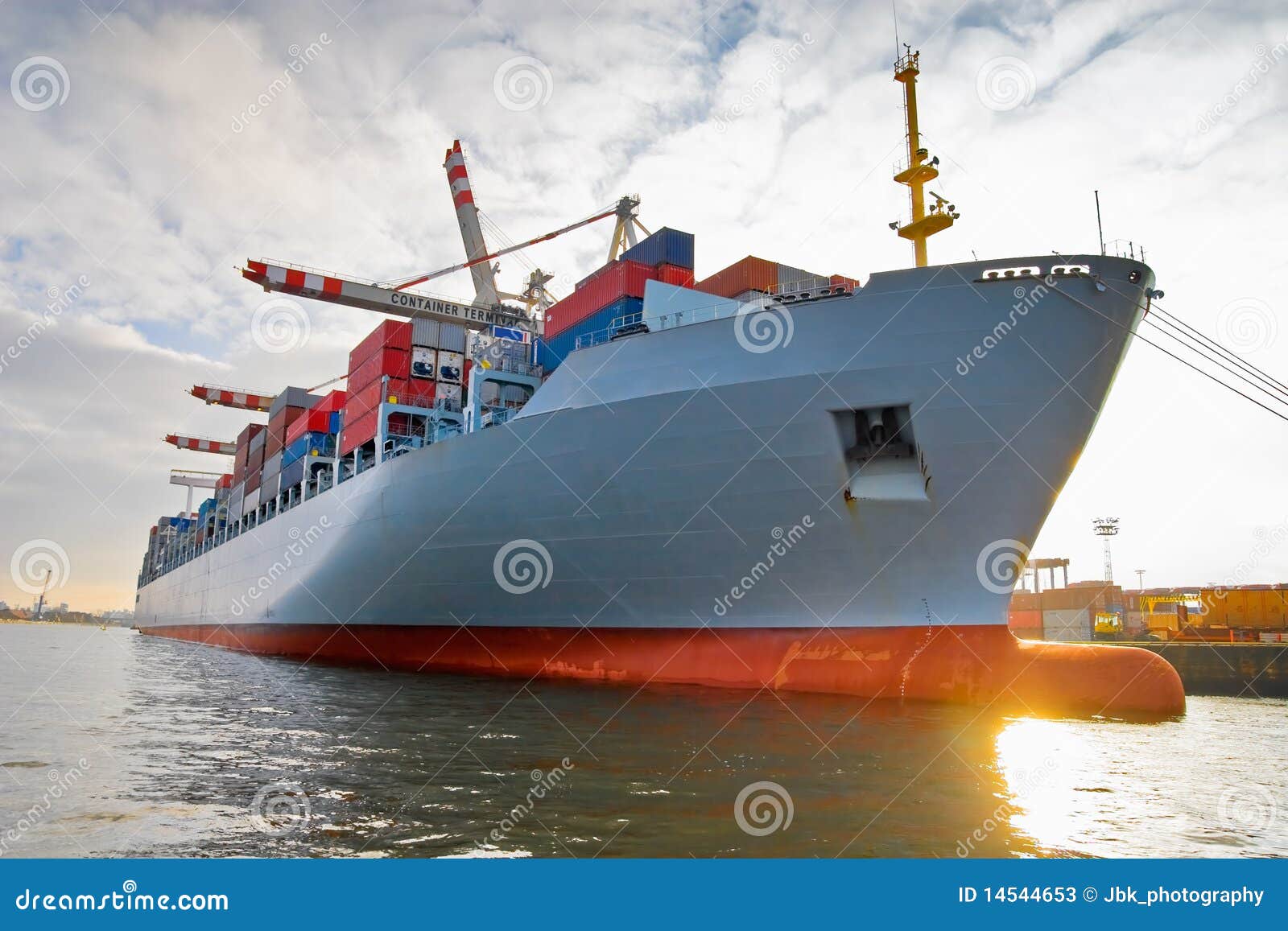 Cargo Freight Container Ship Stock Image - Image of bulk, compartment ...
