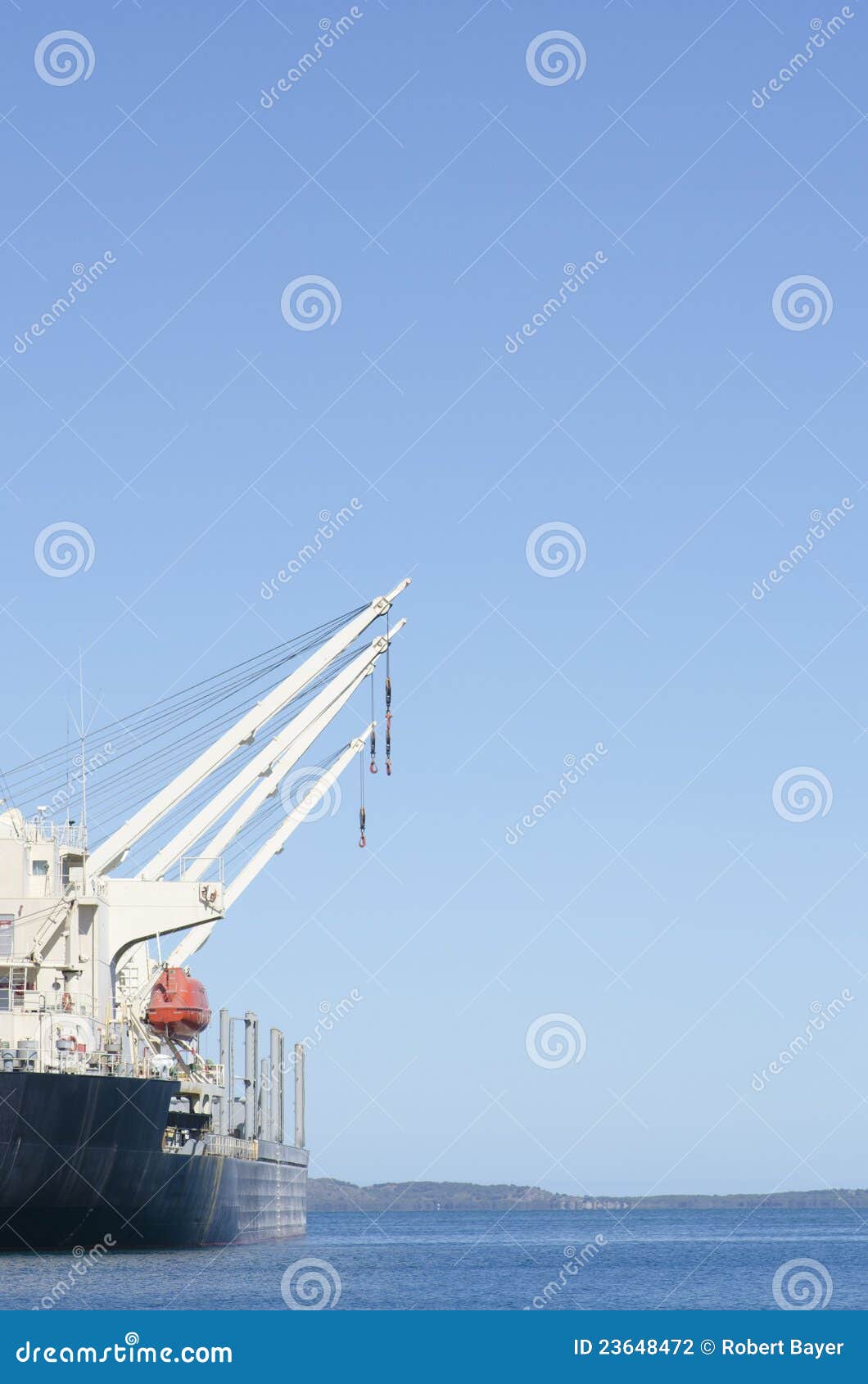 Cargo Freight Ship at Jetty Stock Photo - Image of international ...
