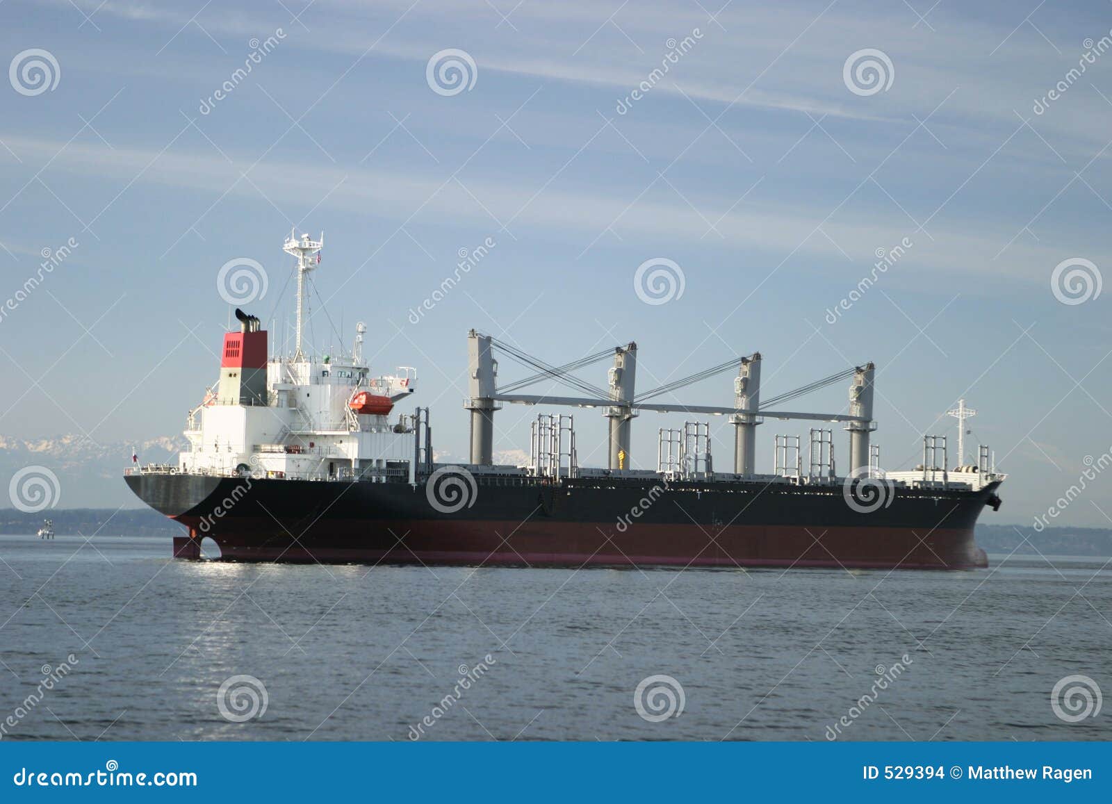 Cargo Freighter stock photo. Image of superstructure, transportation ...