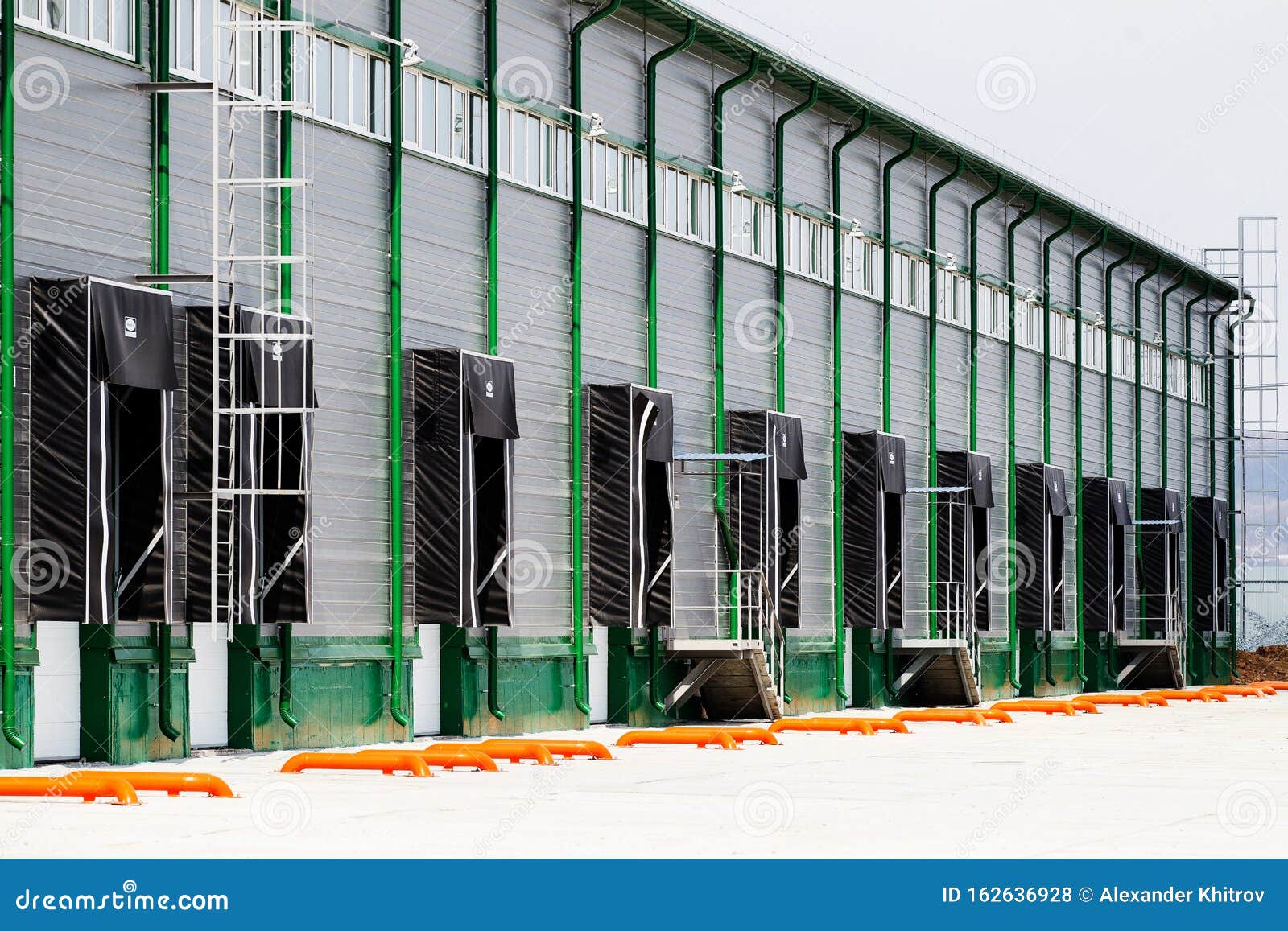 Cargo Gate Warehouse Logistics Center. Stock Photo - Image of modern ...