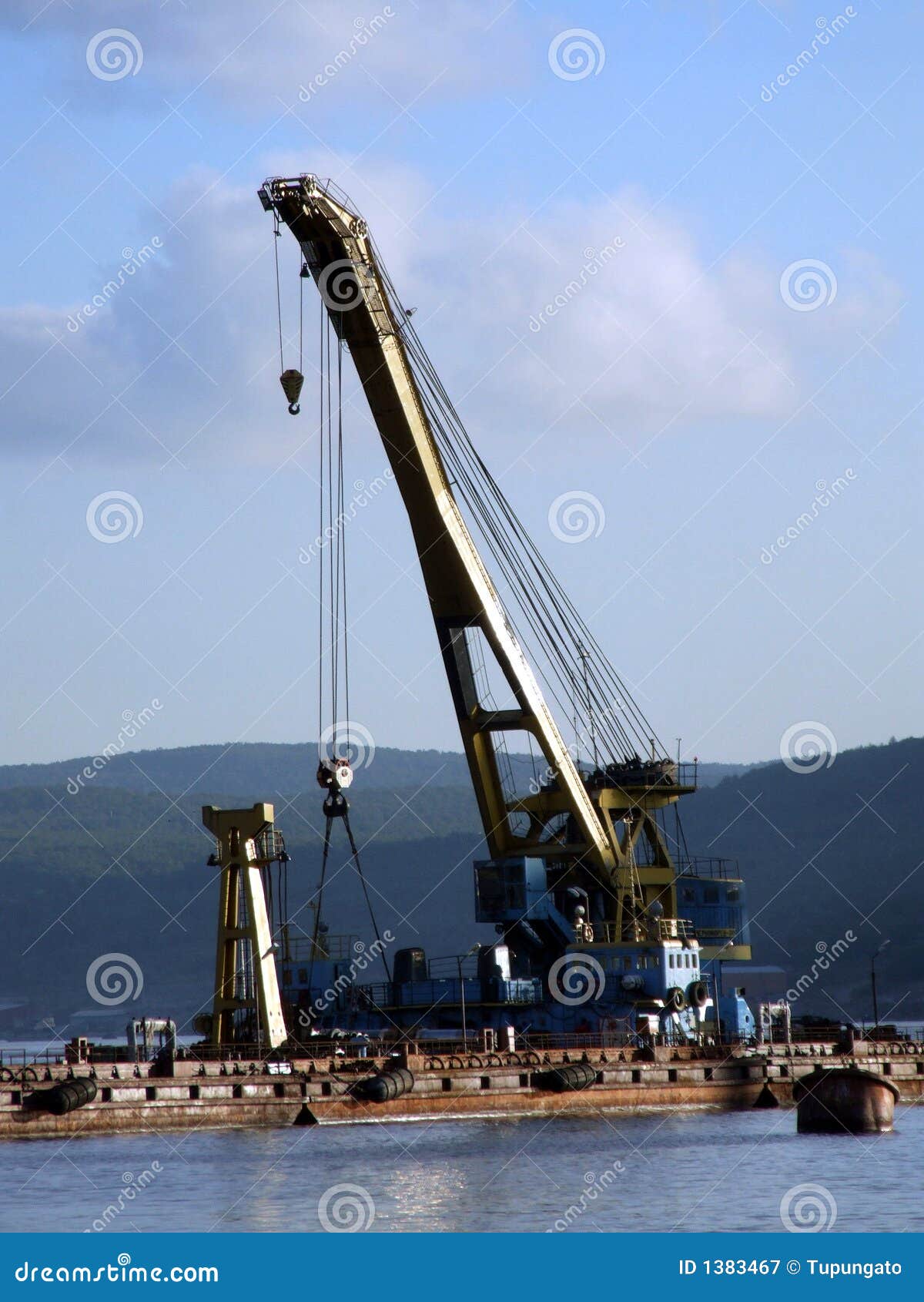 Cargo Handling in a Sea Port Stock Image - Image of shipment, freight ...