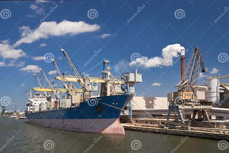 Cargo harbor stock image. Image of goods, busy, customs - 21394209