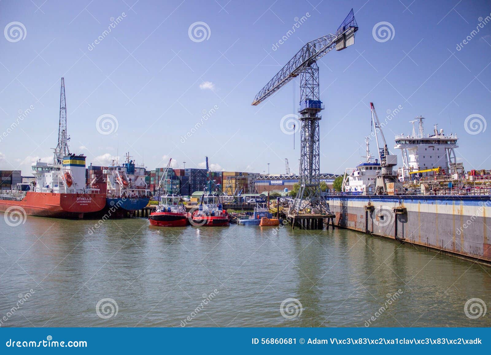 Cargo harbor editorial photo. Image of cargo, carrier - 56860681