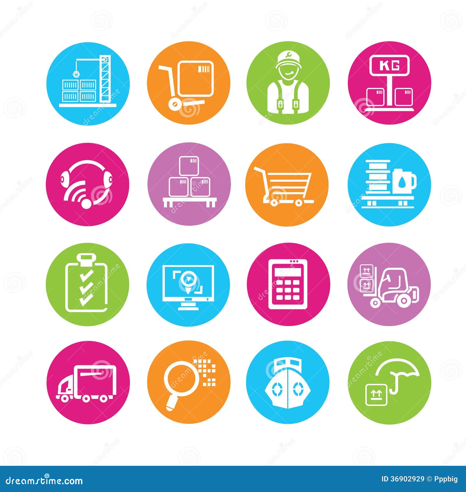 Cargo icons stock illustration. Illustration of crane - 36902929