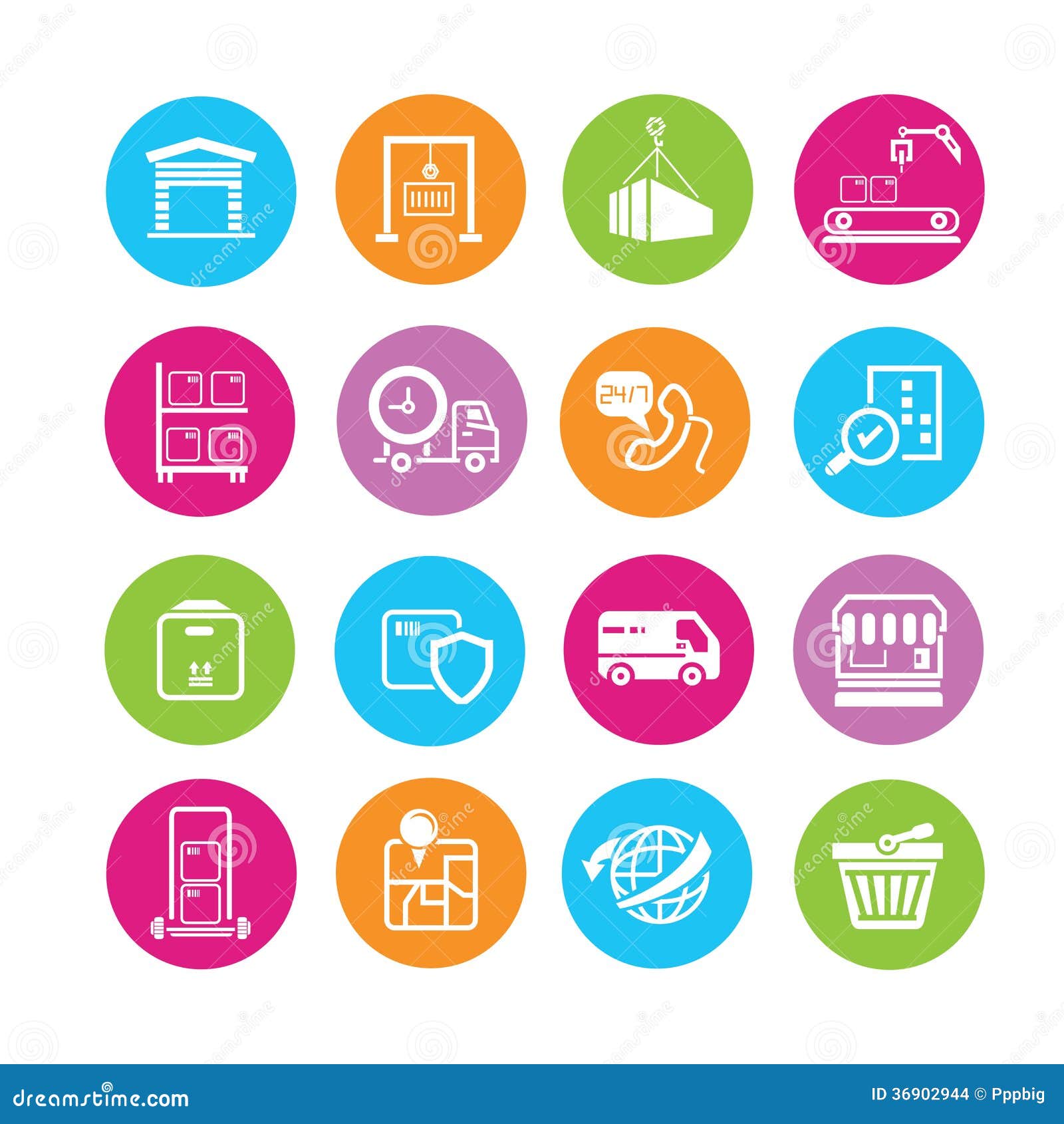 Cargo icons stock illustration. Illustration of magnifying - 36902944