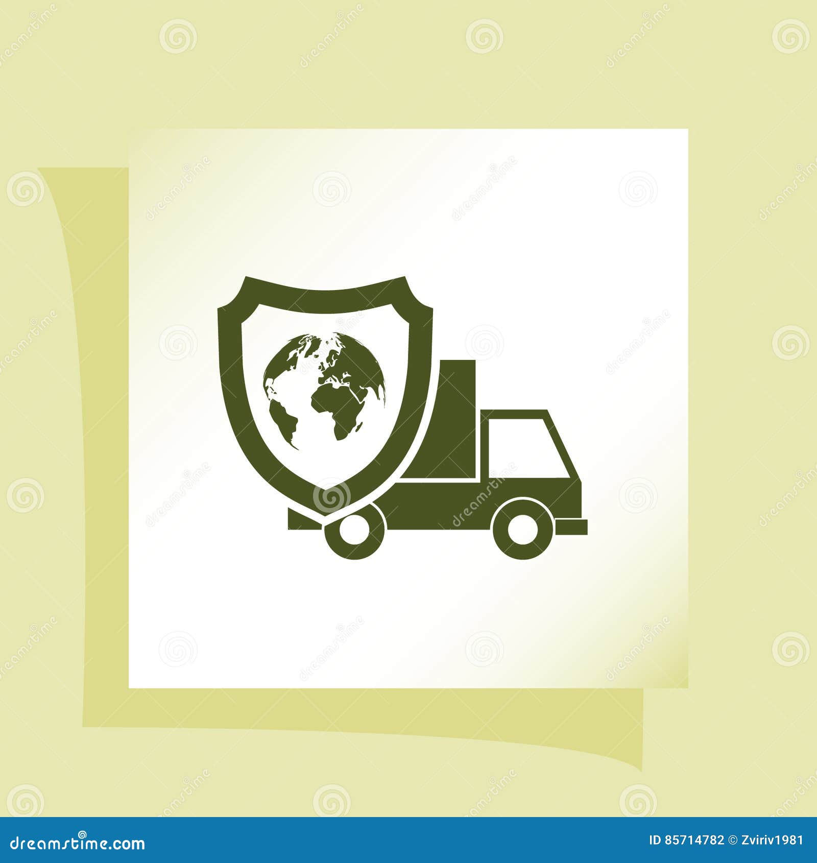 Cargo insurance icon stock illustration. Illustration of special - 85714782